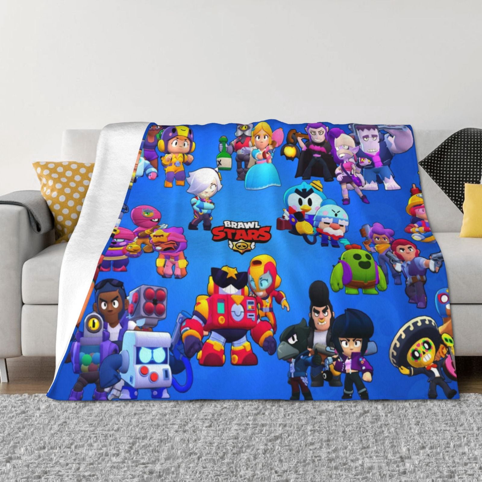 Brawl Stars Game Flannel Blanket Ultra-Soft Micro Throw Blanket For ...