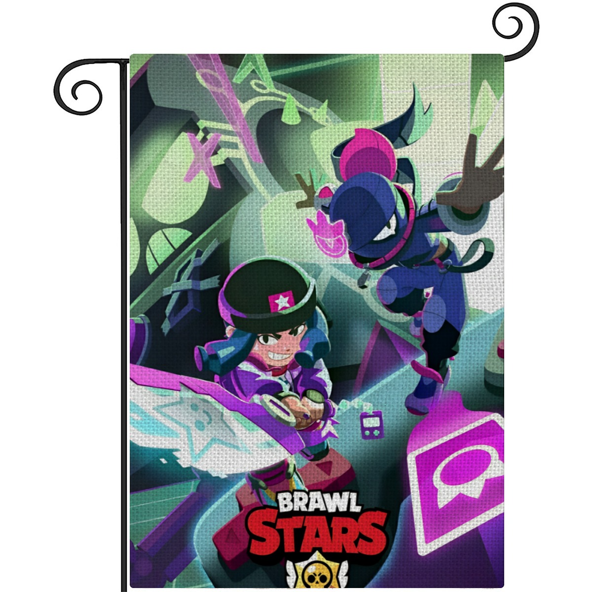 Brawl Stars Garden Flags Set of Double Sided 12 x 18 Inch Yard Flags ...