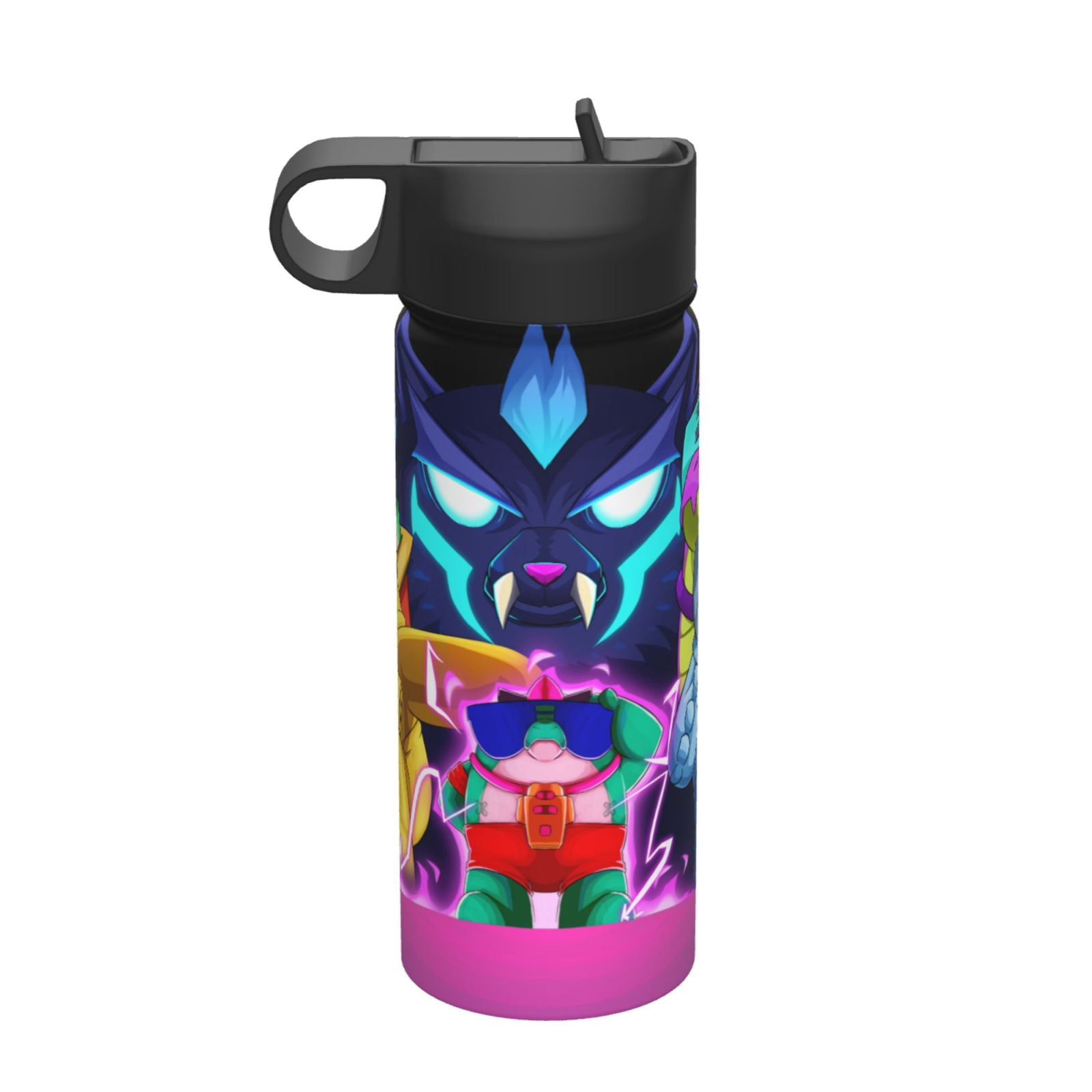 Brawl Stars Insulated Stainless Steel Wide Mouth Water Bottle with Flex ...