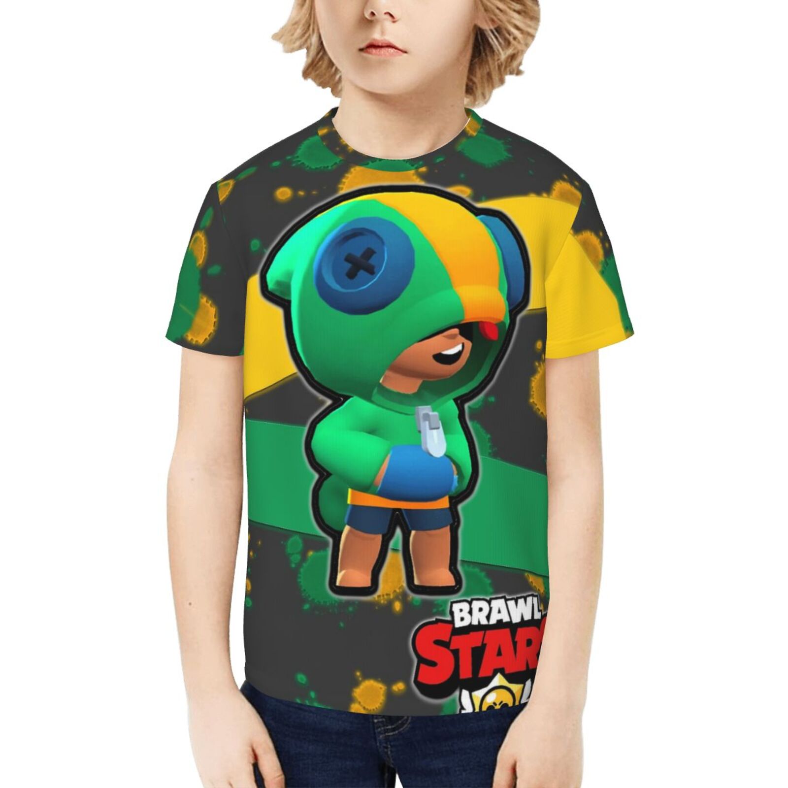 Brawl Stars Kids 3D Print Graphic T Shirts Funny Cartoon Casual Short ...