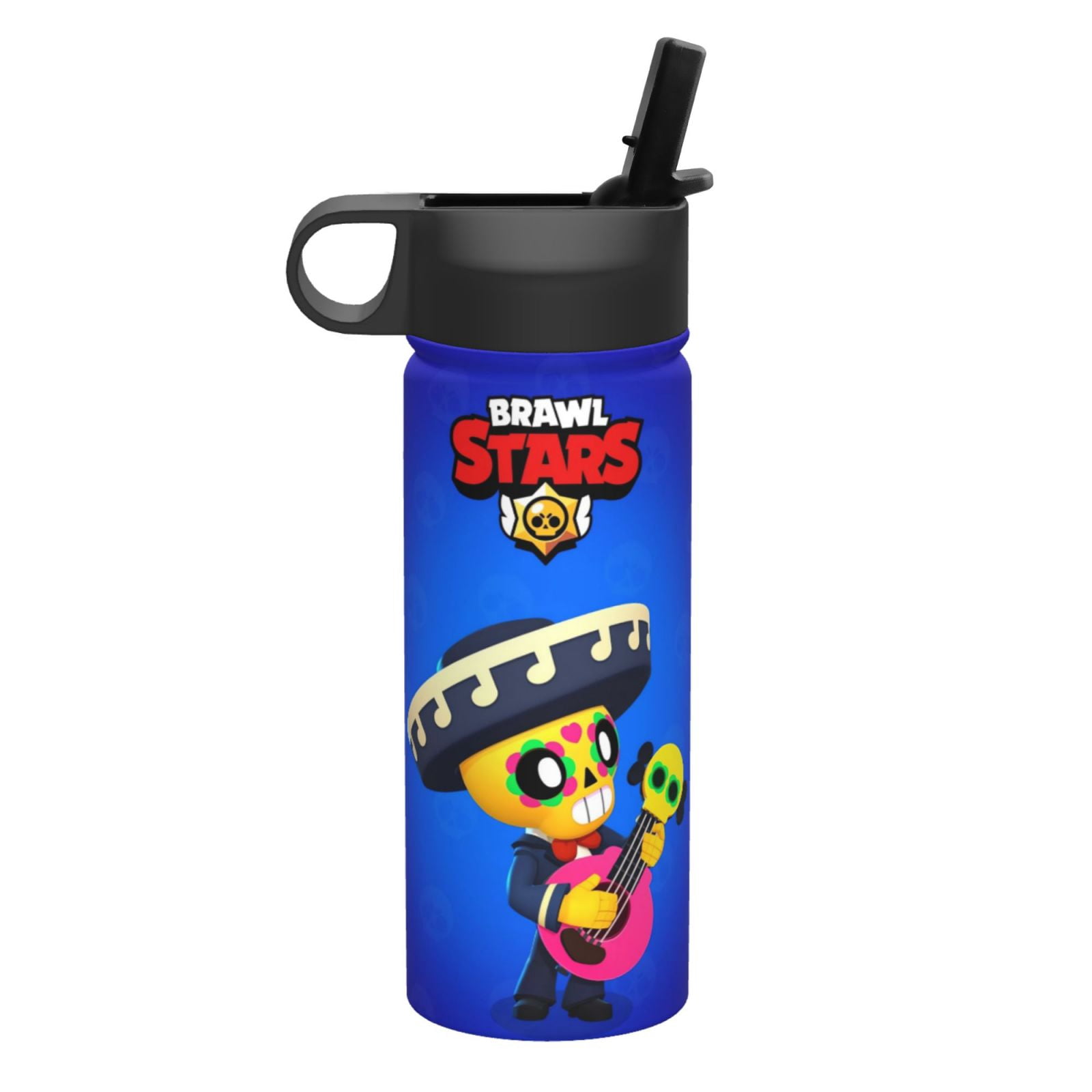 Brawl Stars Kids Insulated Water Bottle With Straw - 18 Oz Stainless ...