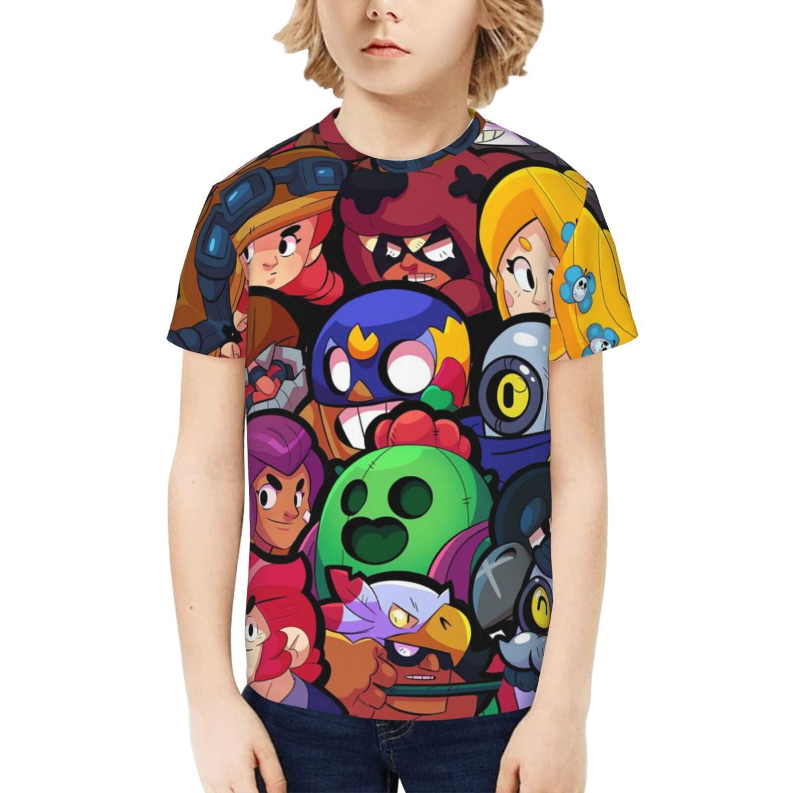 Brawl Stars Kids T-Shirt 3d Printed Graphic T-Shirts Boys And Girls ...