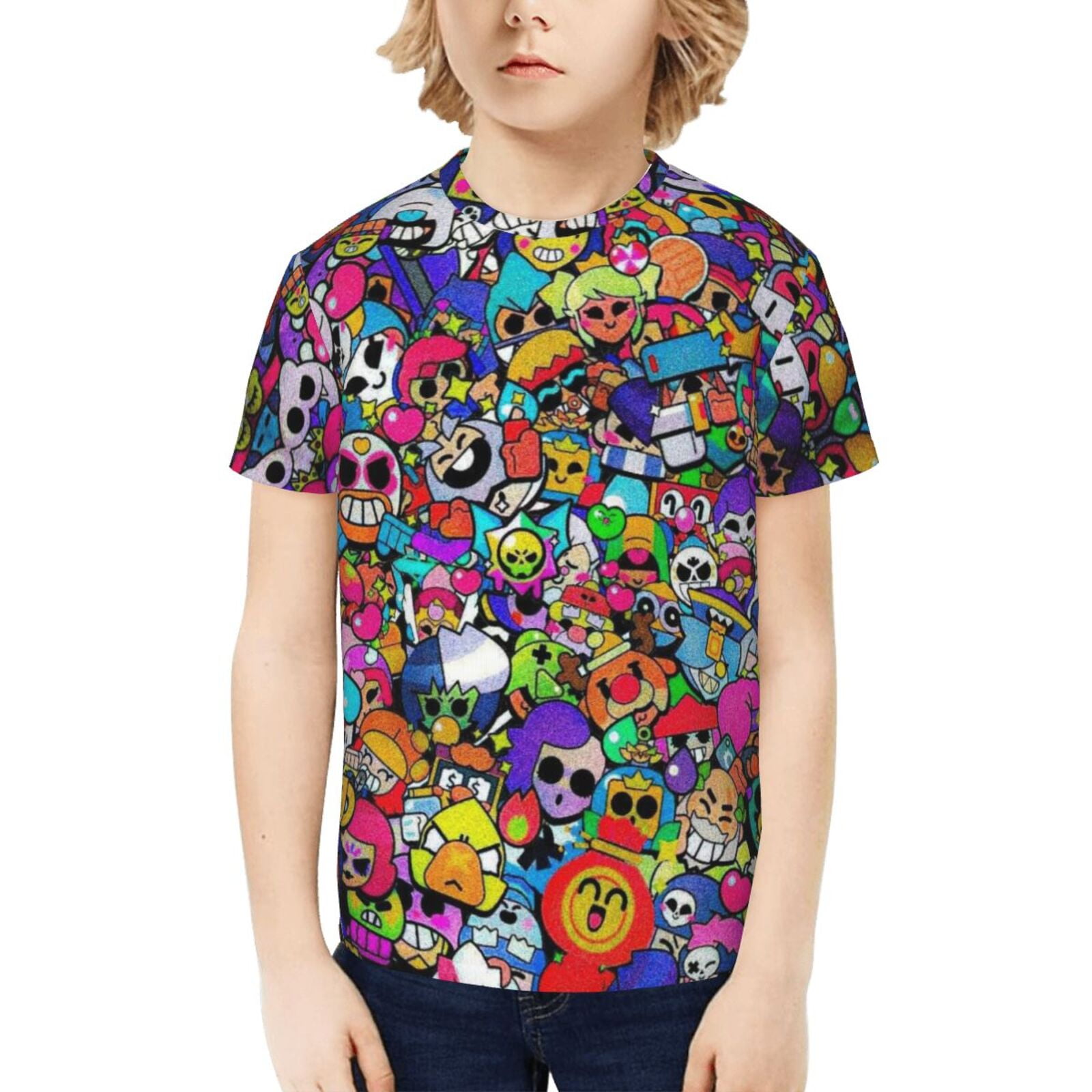 Brawl Stars Kids T-Shirt 3d Printed Graphic T-Shirts Boys And Girls ...