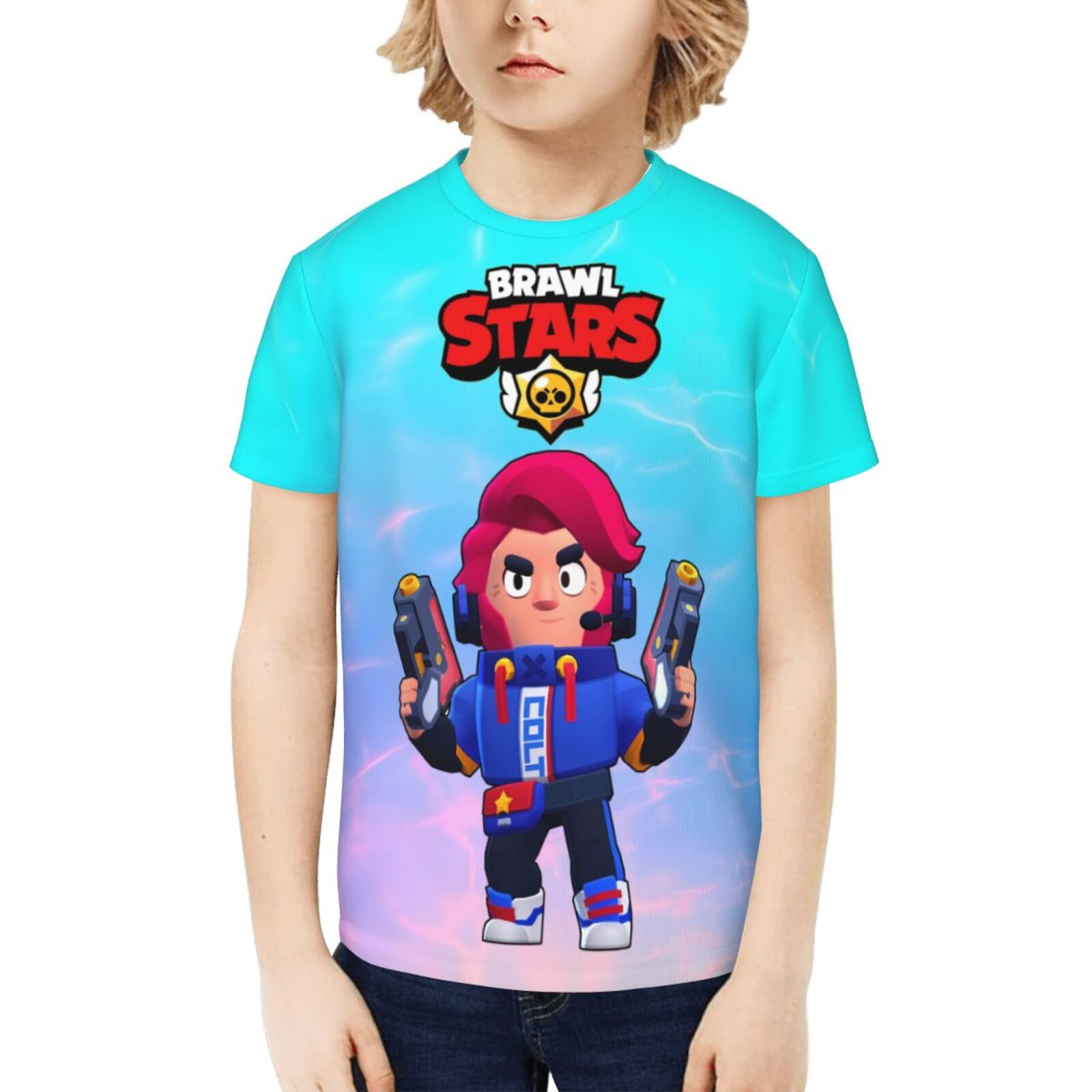 Brawl Stars Kids T-Shirt 3d Printed Graphic T-Shirts Boys And Girls ...