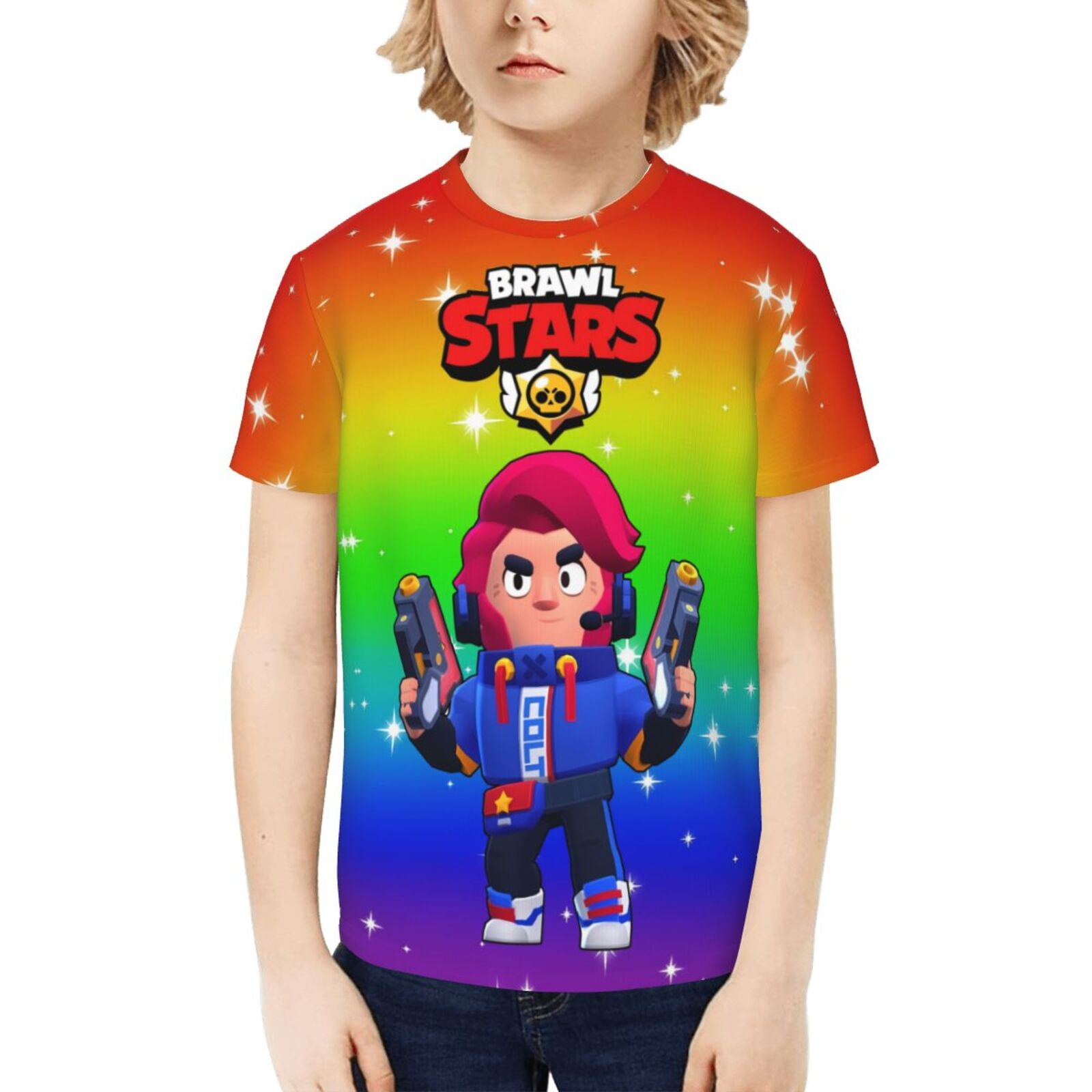 Brawl Stars Kids T-Shirt 3d Printed Graphic T-Shirts Boys And Girls ...