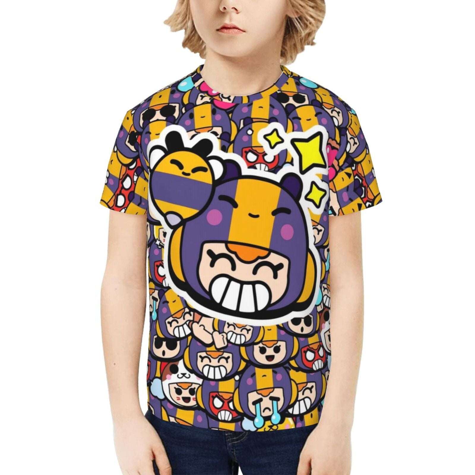 Brawl Stars Kids T-Shirt 3d Printed Graphic T-Shirts Boys And Girls ...