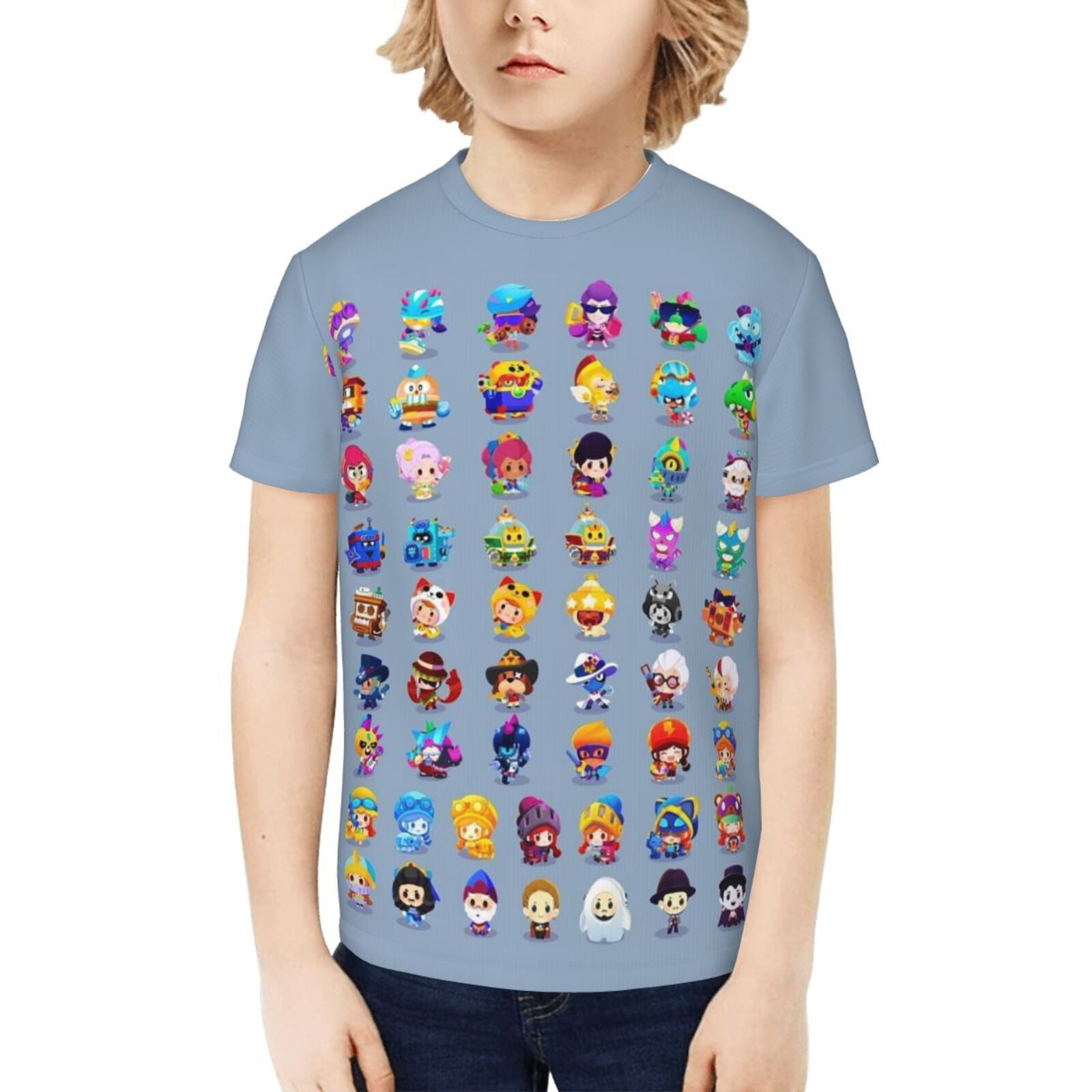 Brawl Stars Kids T-Shirt 3d Printed Graphic T-Shirts Boys And Girls ...