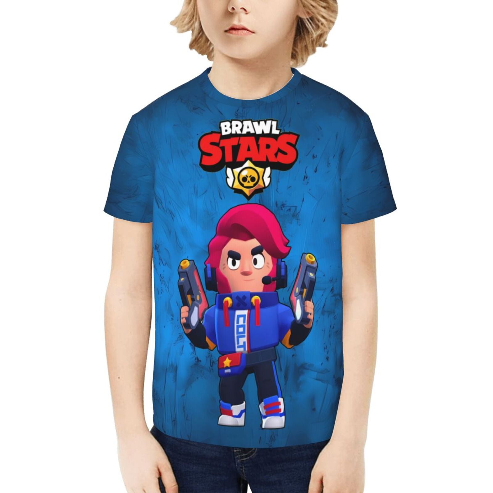 Brawl Stars Kids T-Shirt 3d Printed Graphic T-Shirts Boys And Girls ...