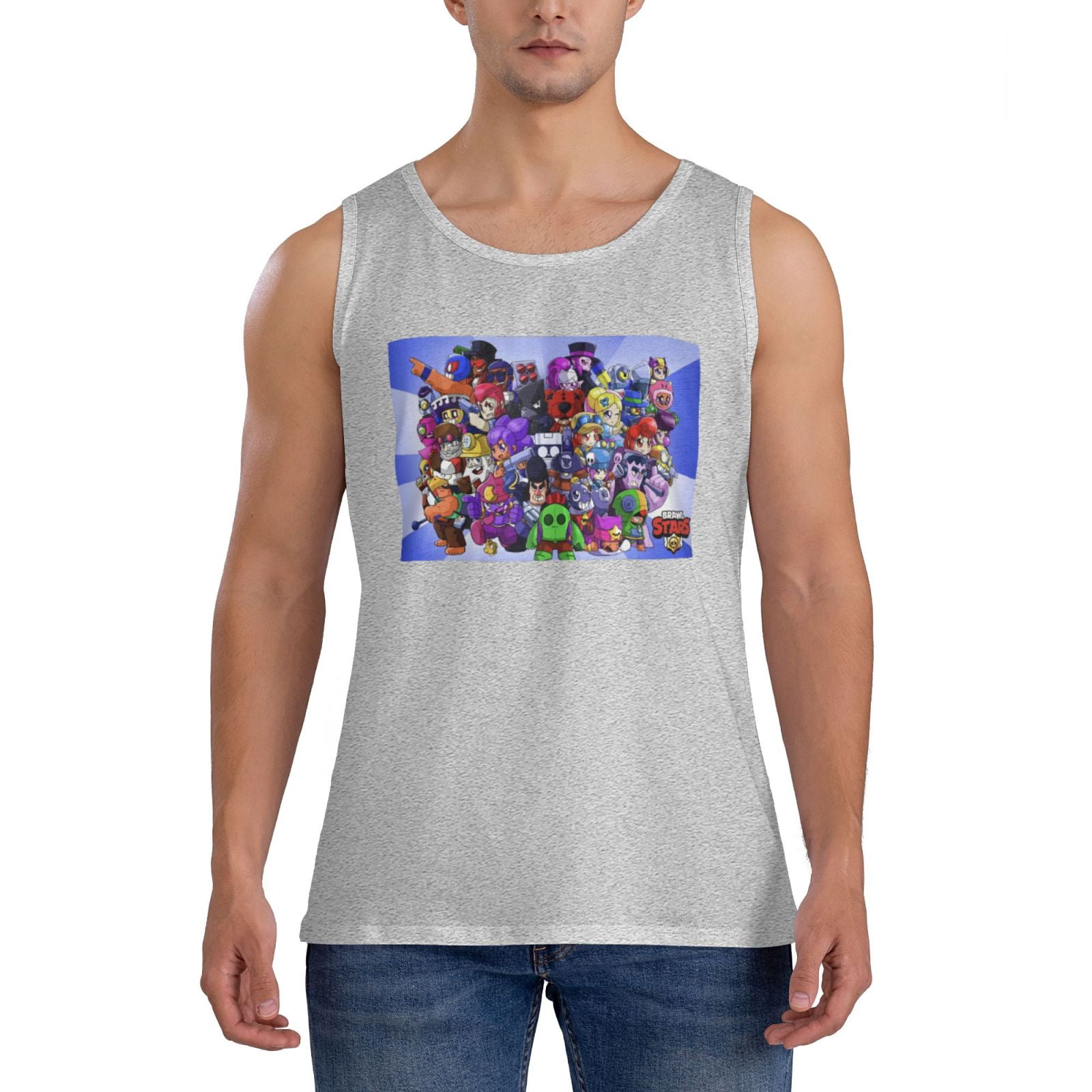 Brawl Stars Men'S Super Soft Sleeveless Well-Crafted Active Crew Neck ...