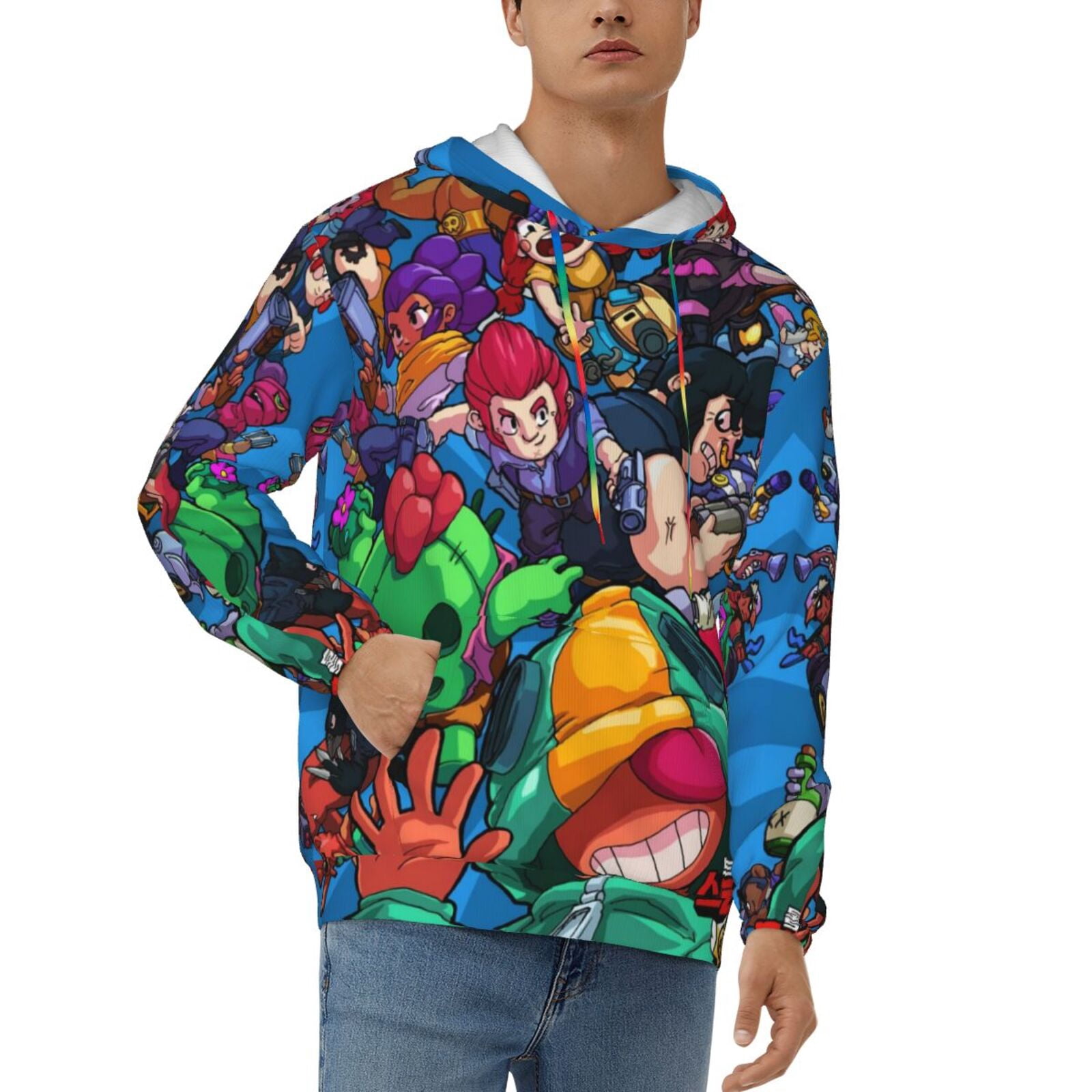 Brawl Stars Men Women Unisex Hoodie 3D Print Cosplay Pullover Hoodies ...