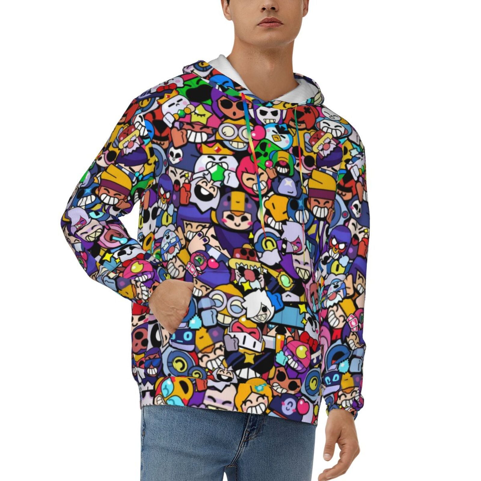 Brawl Stars Men Women Unisex Hoodie 3D Print Cosplay Pullover Hoodies ...