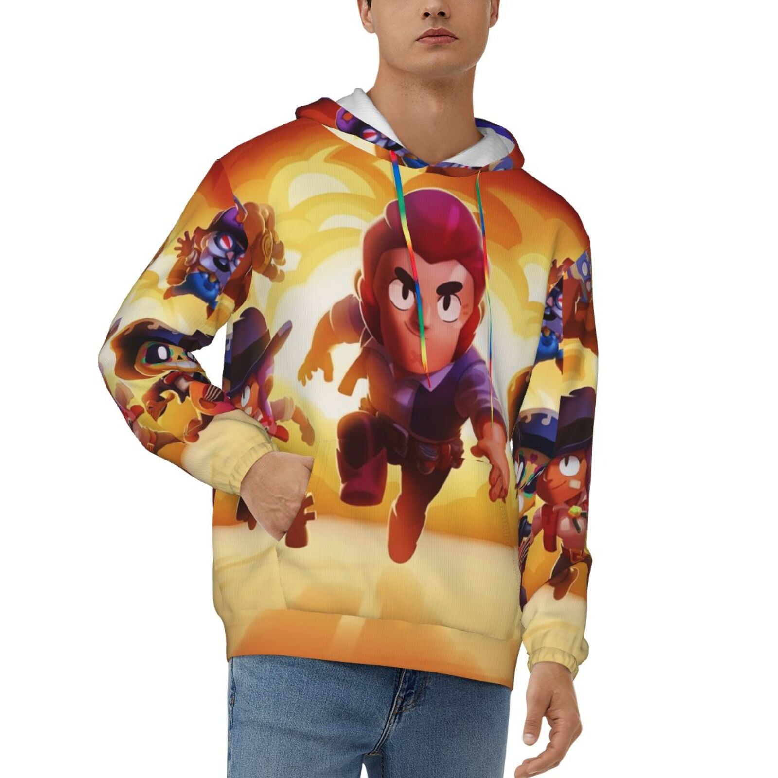 Brawl Stars Men Women Unisex Hoodie 3D Print Cosplay Pullover Hoodies ...