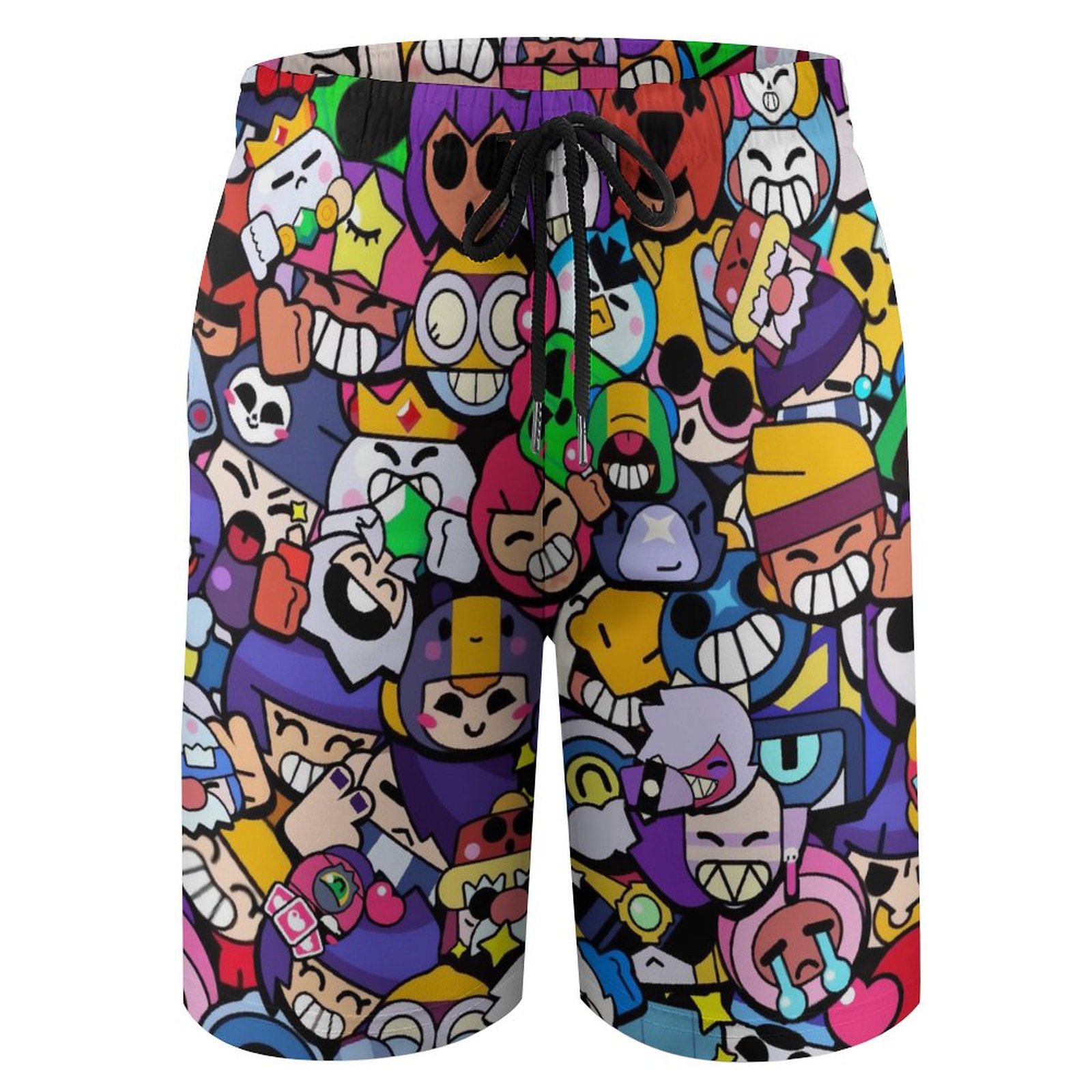 Brawl Stars Men's Beach Shorts Swim Trunks Quick Dry Casual Polyester ...