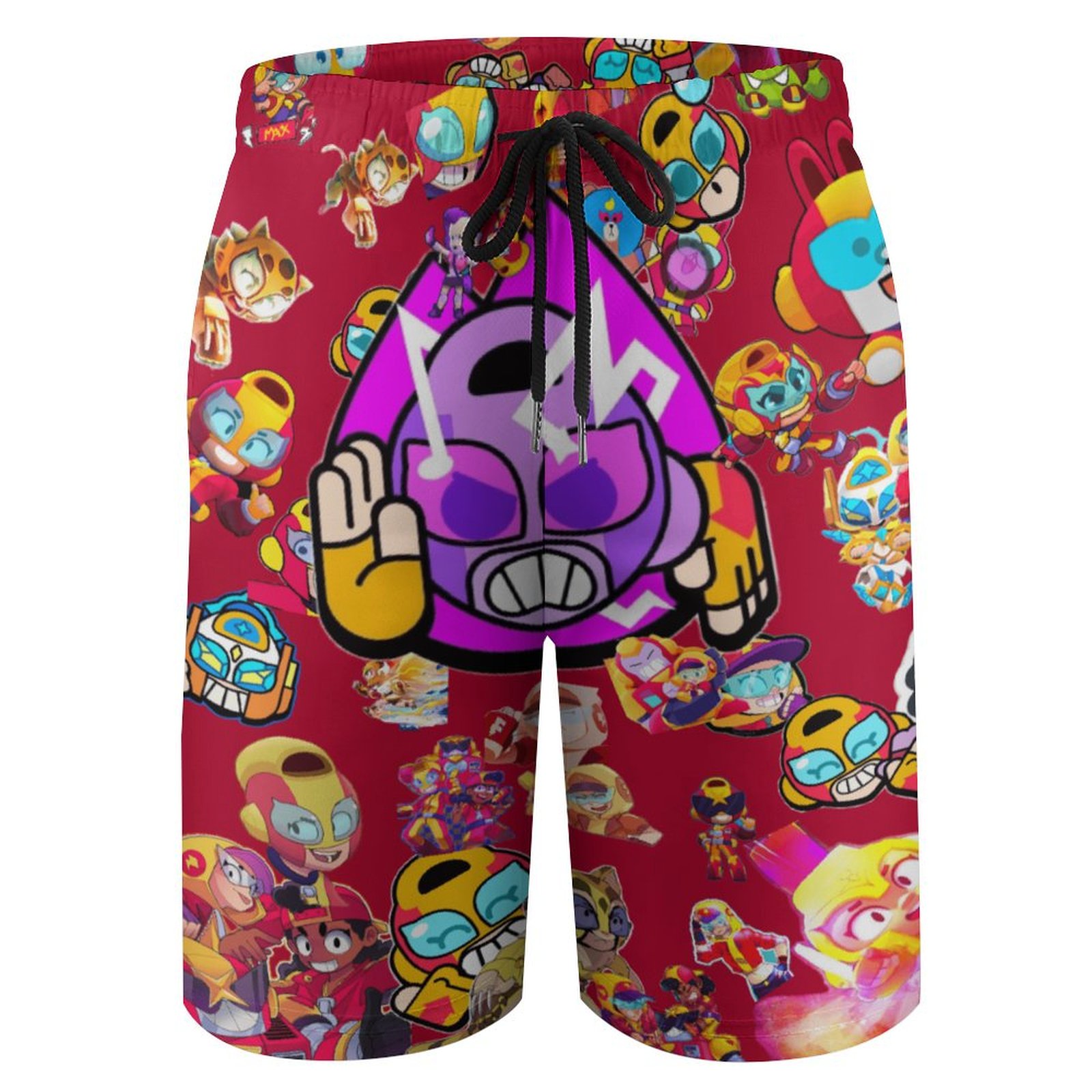 Brawl Stars Men's Beach Shorts Swim Trunks Quick Dry Casual Polyester ...