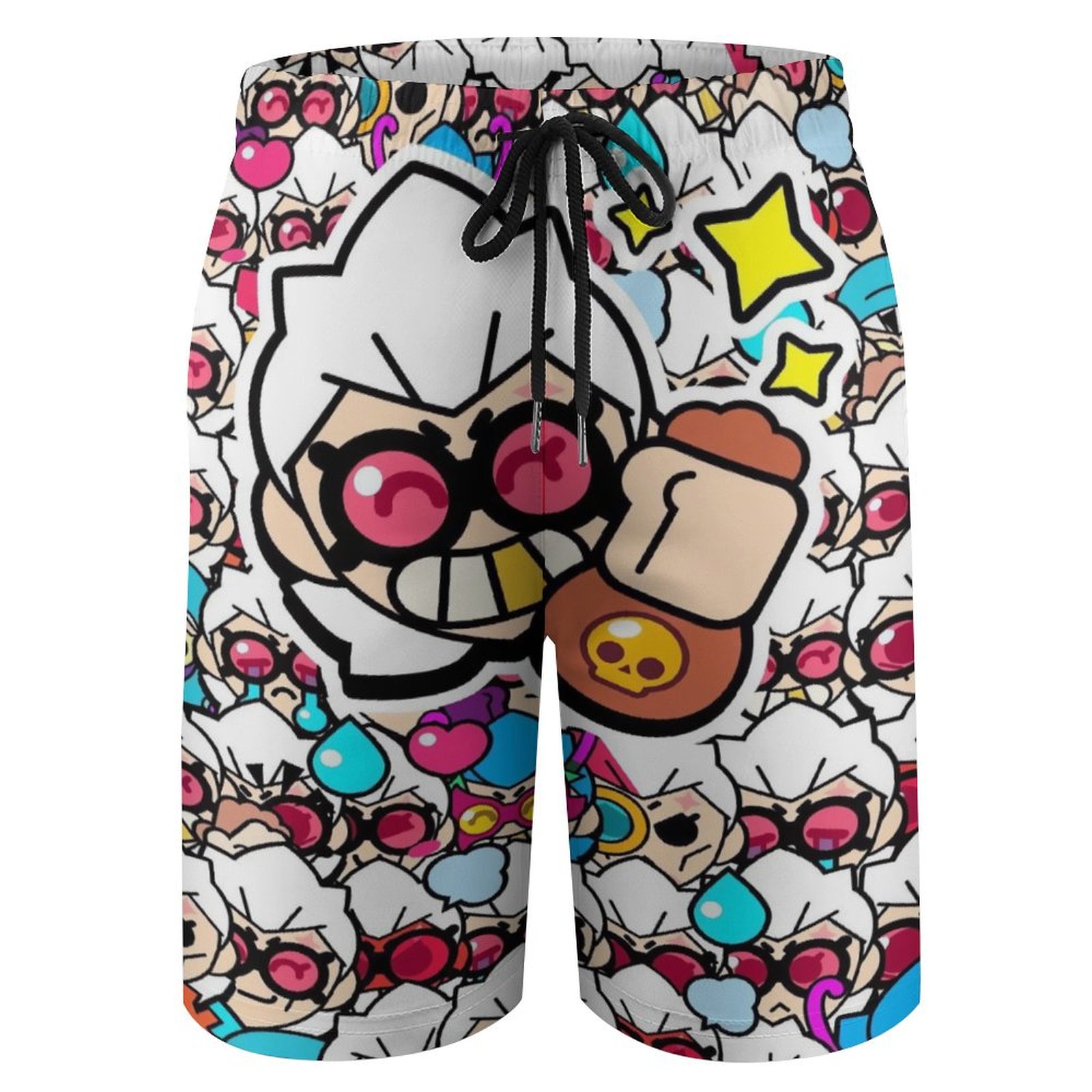 Brawl Stars Men's Beach Shorts Swim Trunks Quick Dry Casual Polyester ...