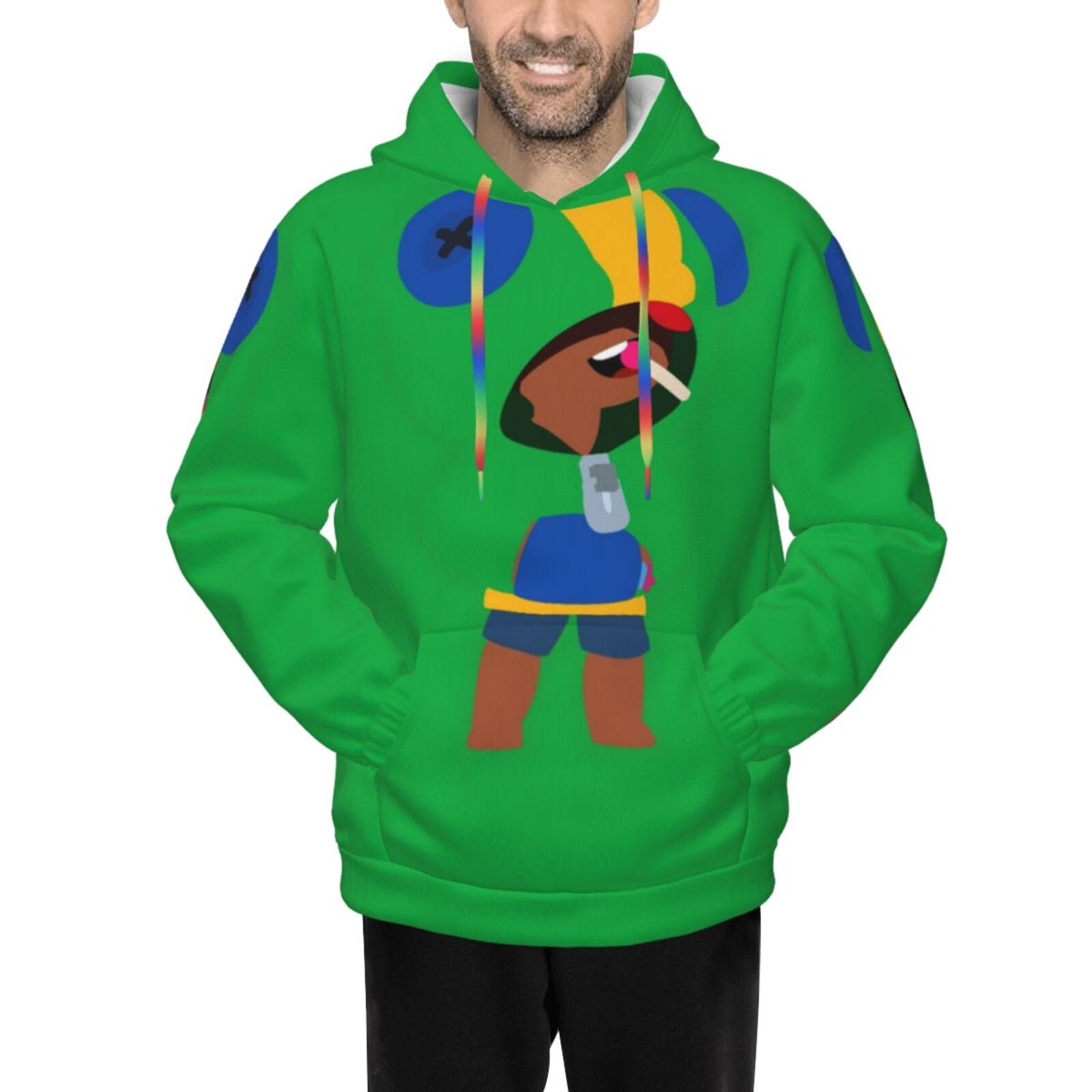 Brawl Stars Men's Hoodie Novelty Pattern Adult Hooded Sweatshirts ...