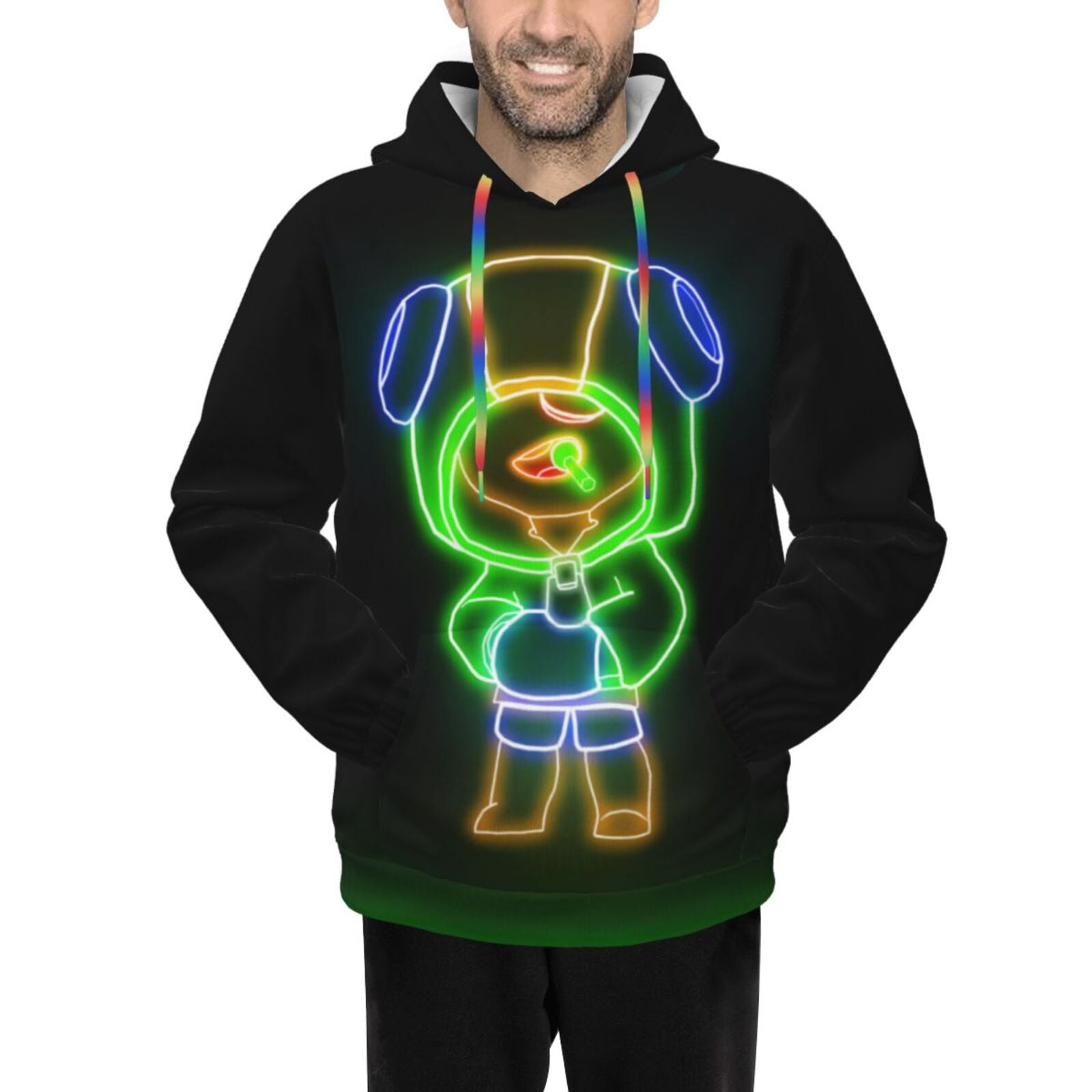 Brawl Stars Men's Hoodie Novelty Pattern Adult Hooded Sweatshirts ...