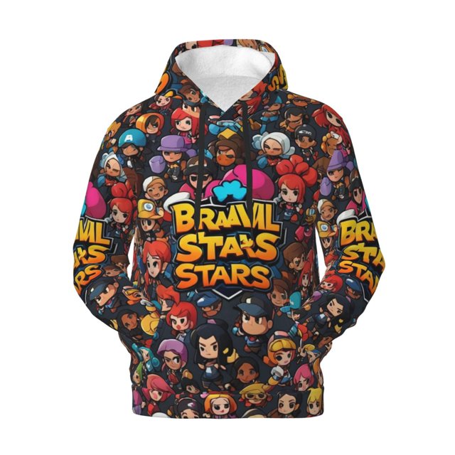 Brawl Stars Men's Hoodies Sweatshirt Soft Plush Fleece Hoody Hooded ...