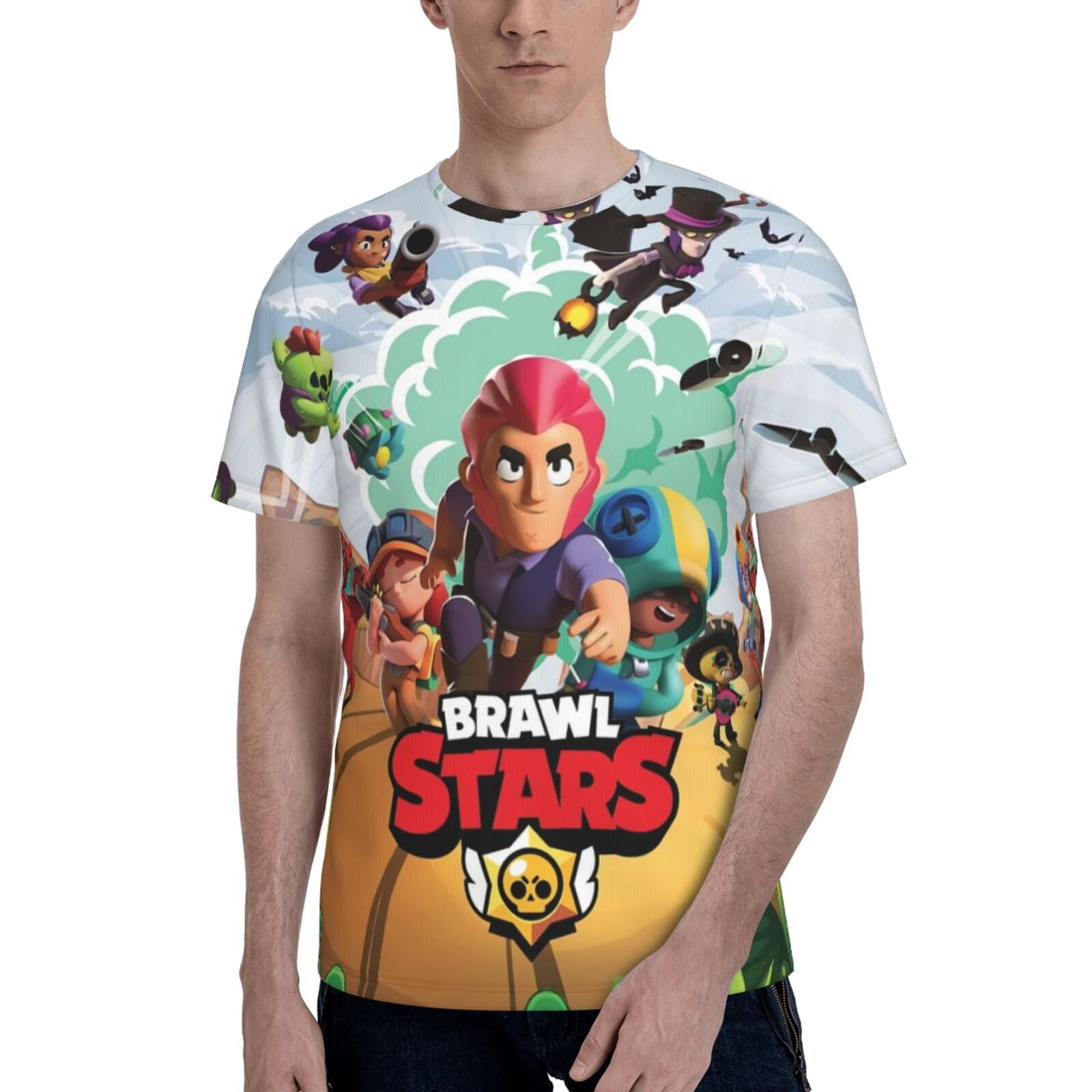 Brawl Stars Men's T Shirt Summer Casual Fashion Unisex Short Sleeve ...