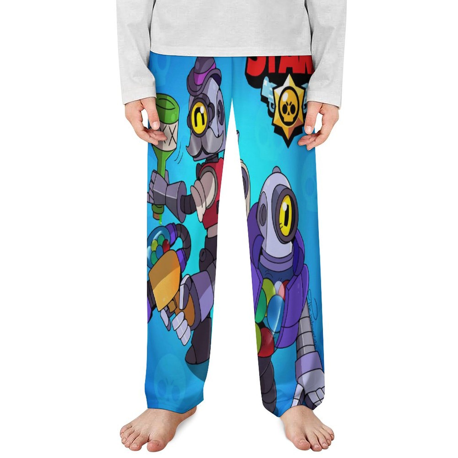 Brawl Stars Pajama Pants Children's Straight Leg Lounge Bottoms Printed ...