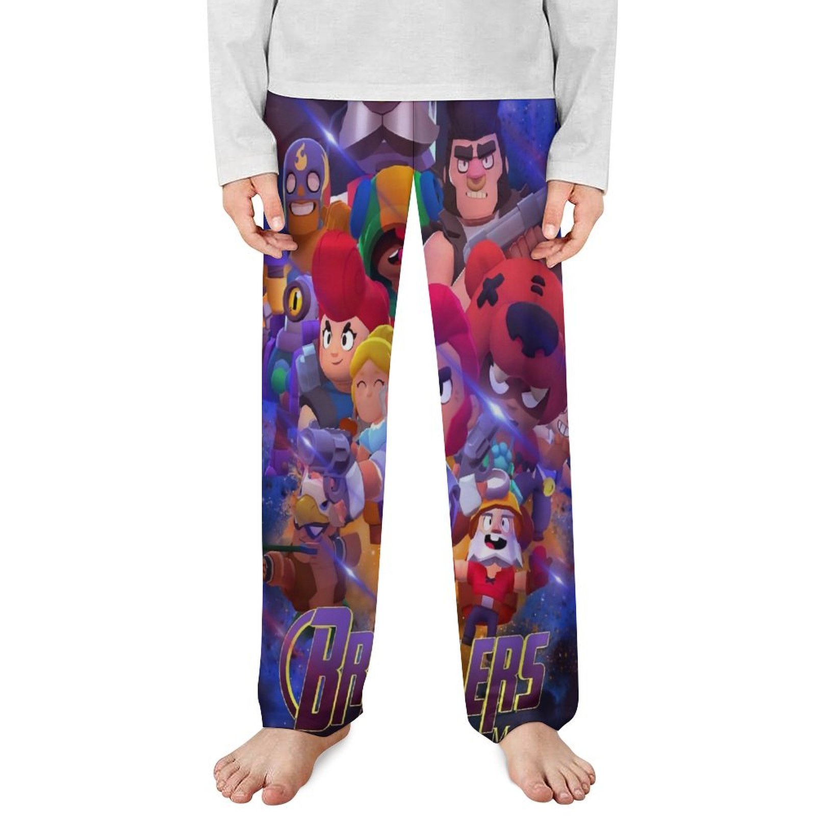 Brawl Stars Pajama Pants Children's Straight Leg Lounge Bottoms Printed ...