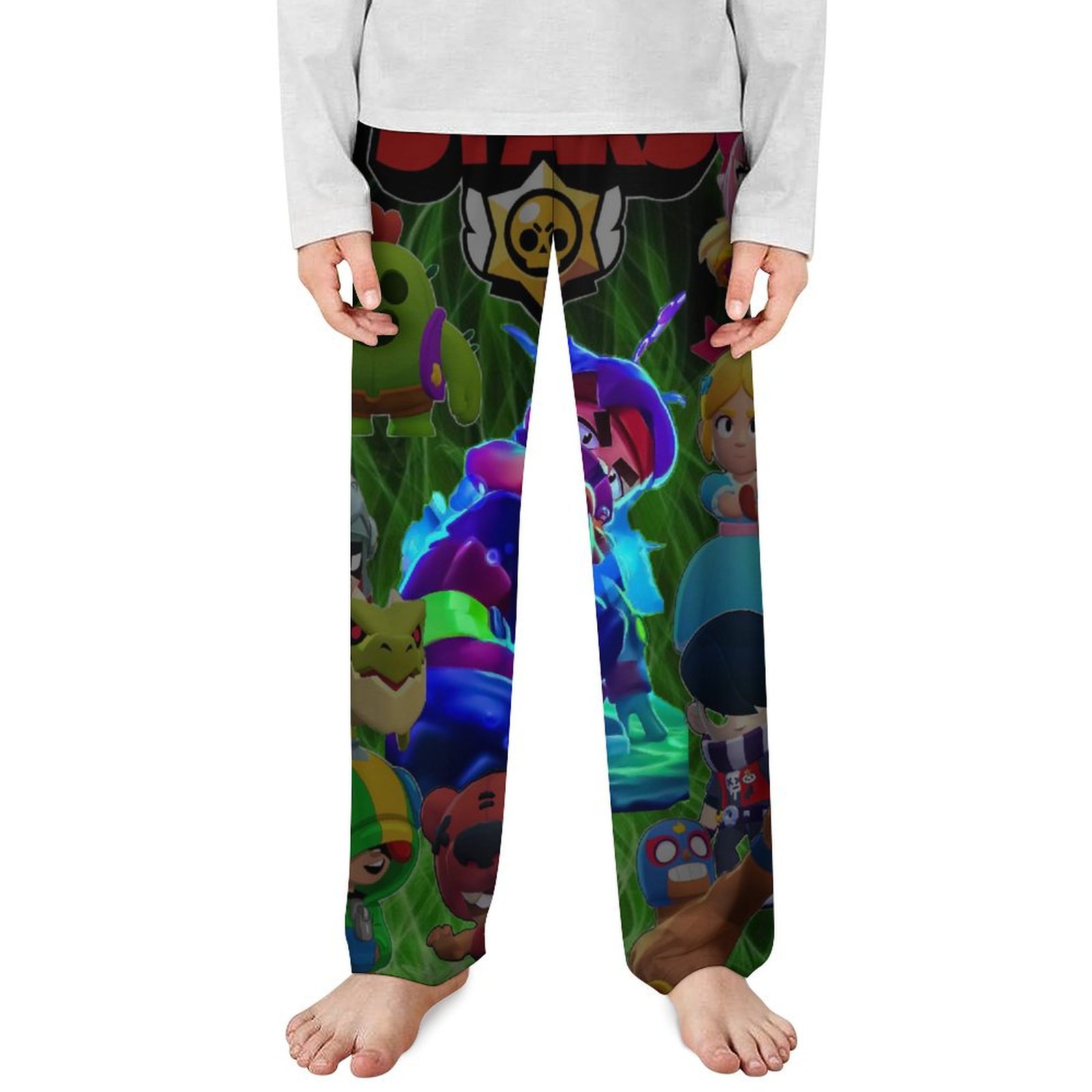 Brawl Stars Pajama Pants Children's Straight Leg Lounge Bottoms Printed ...