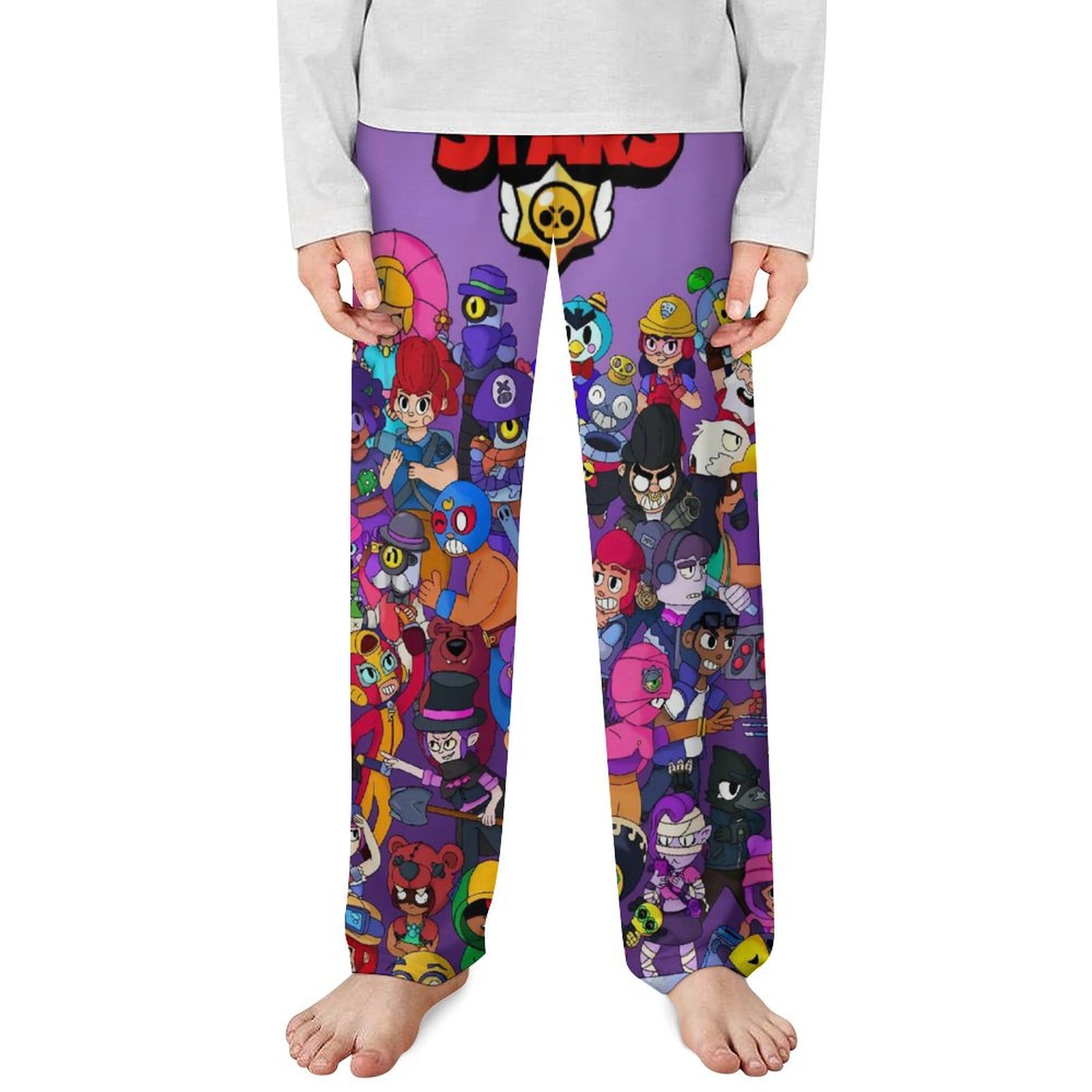Brawl Stars Pajama Pants Children's Straight Leg Lounge Bottoms Printed ...