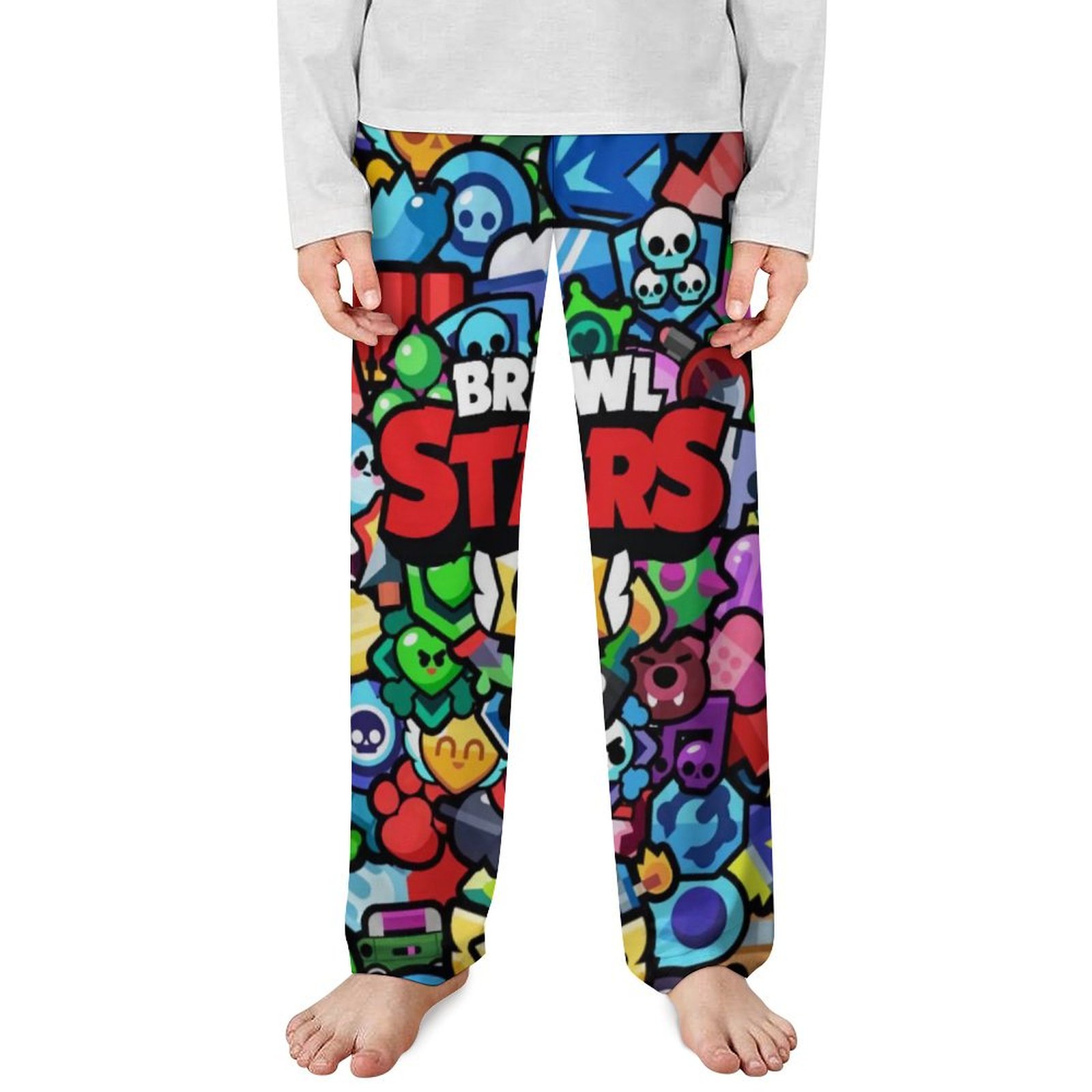 Brawl Stars Pajama Pants Children's Straight Leg Lounge Bottoms Printed ...