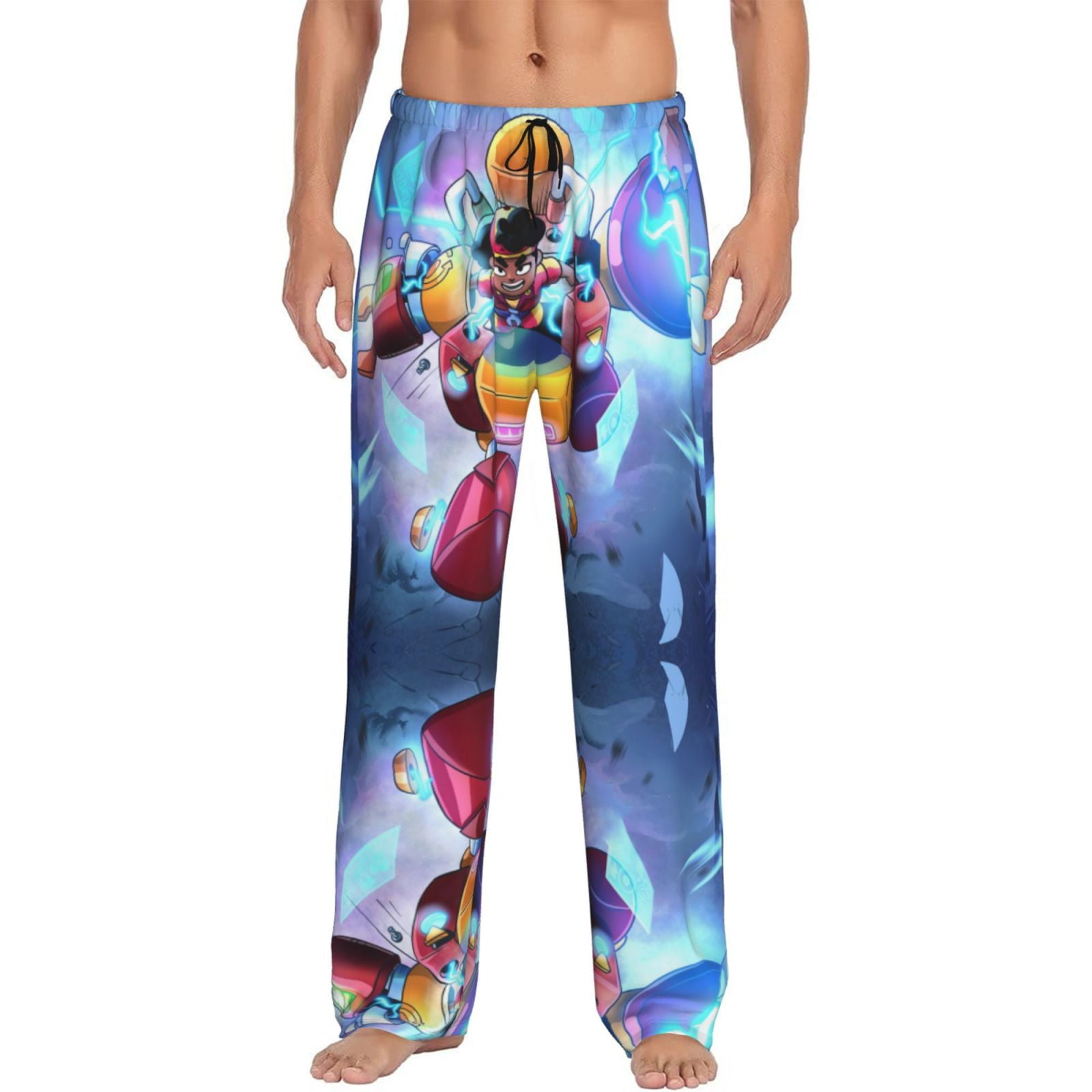 Brawl Stars Pajama Pants Drawstring Elastic Waistband Loungewear Comfy Separate Bottoms Sleep PJ ...