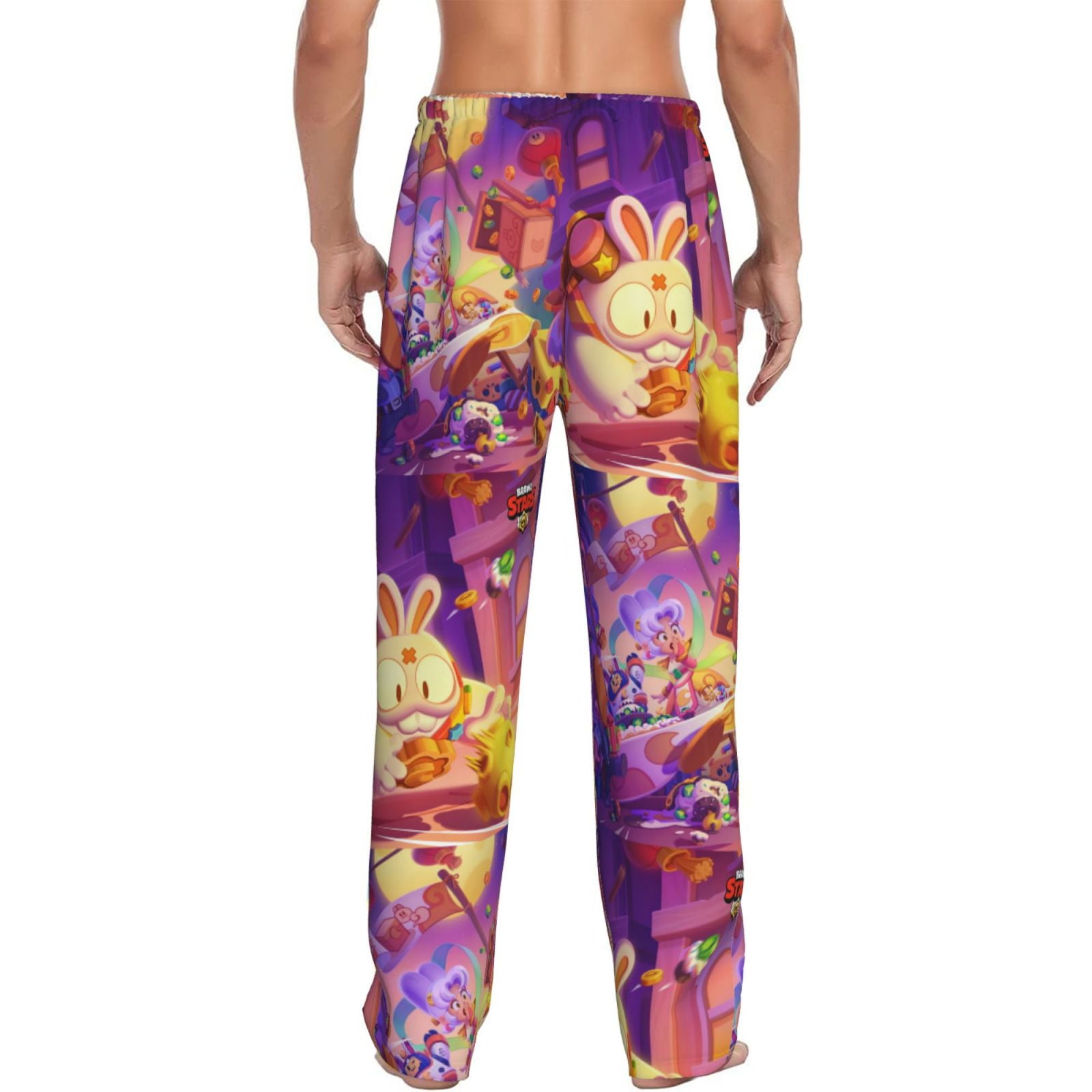 Brawl Stars Pajama Pants Drawstring Elastic Waistband Loungewear Comfy Separate Bottoms Sleep PJ ...