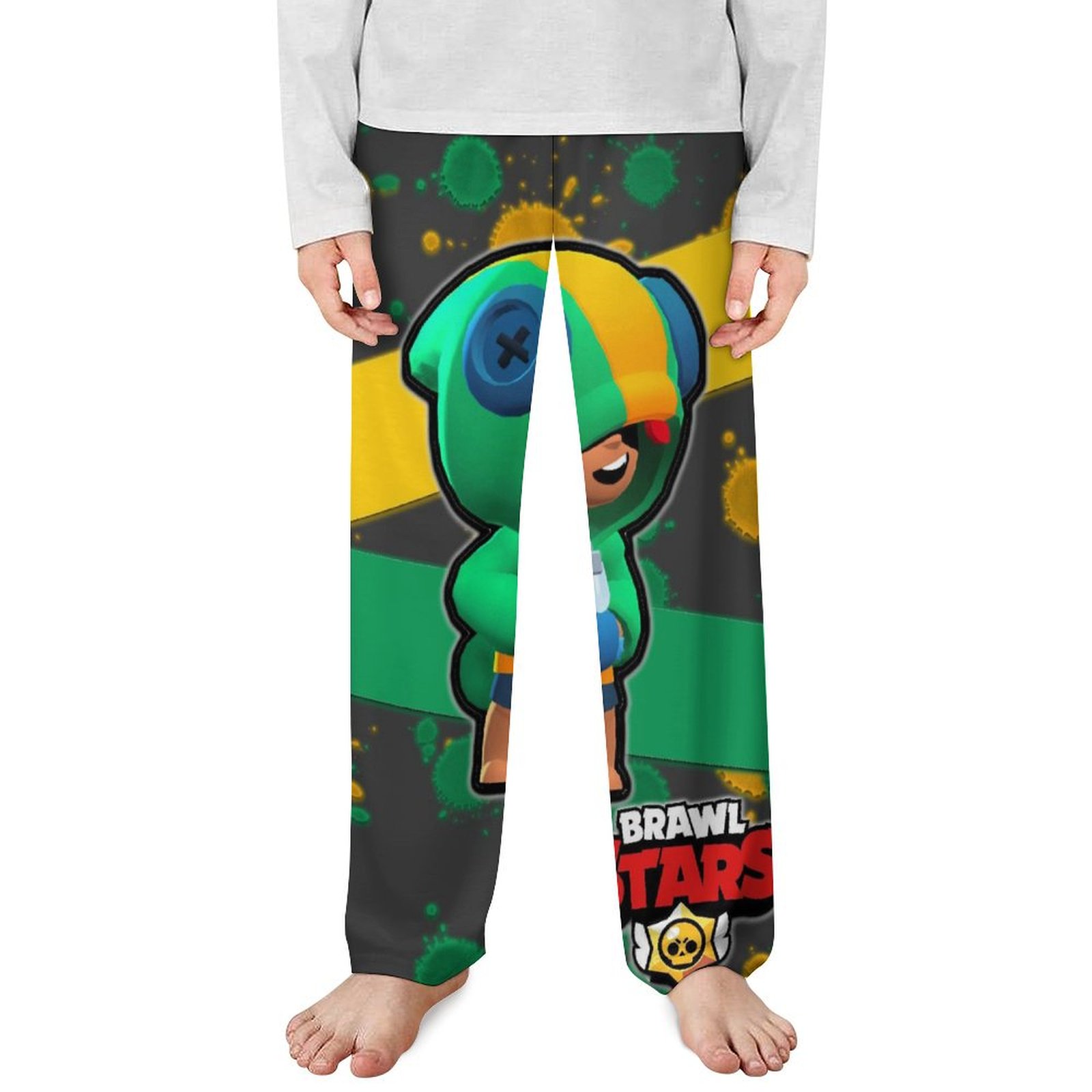 Brawl Stars Pajama Pants for Kids Long Sleep Plaid Pants Soft Lounge Pj Bottoms with Pockets ...
