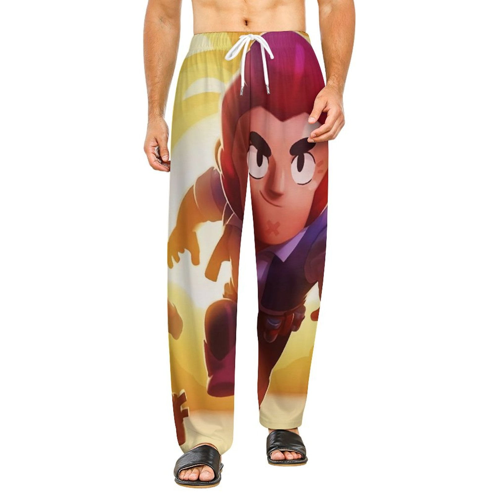 Brawl Stars Pajama Pants for Men Women Funny All Over Print Adult Couple Lounge Sleep Bottoms ...