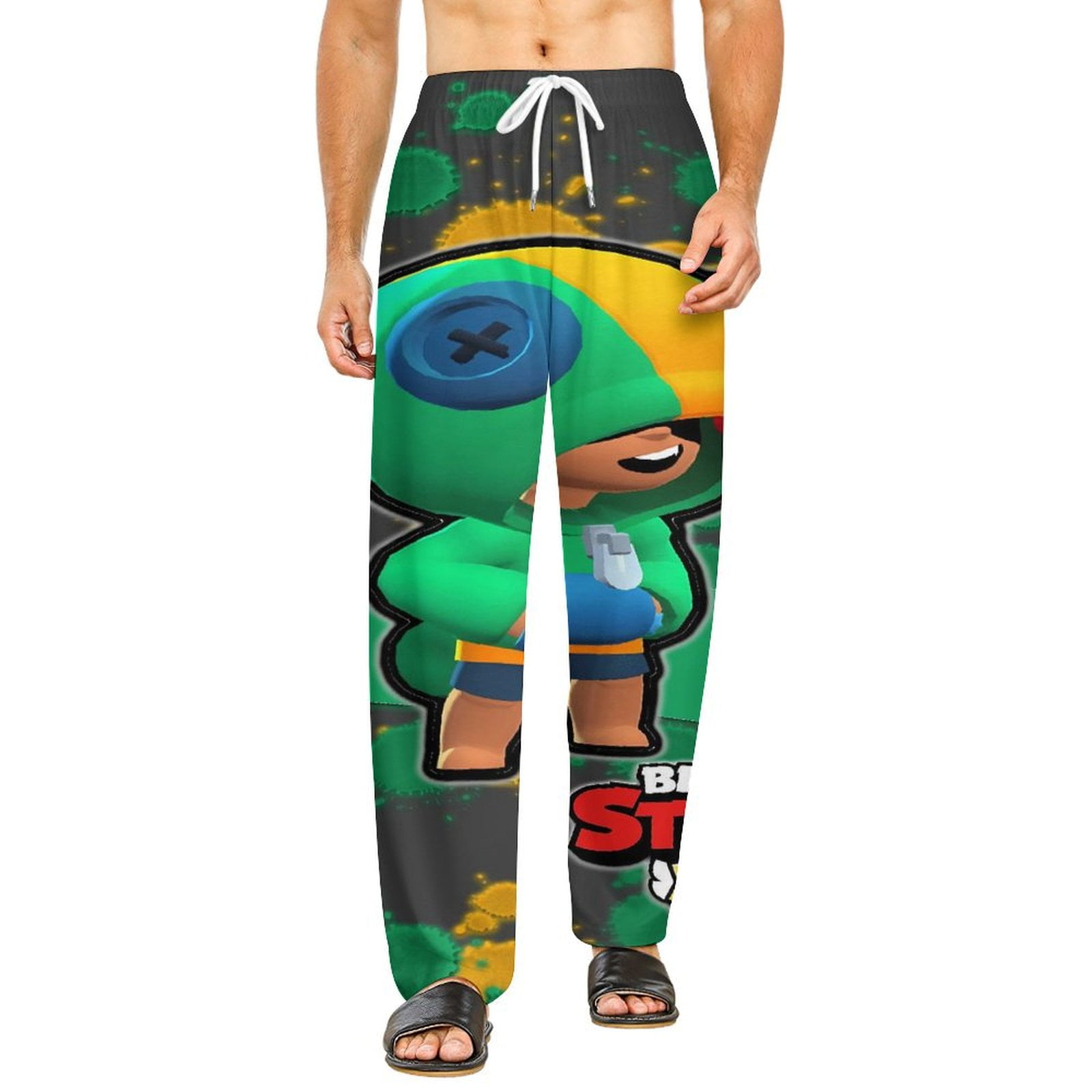 Brawl Stars Pajama Pants for Men Women Funny All Over Print Adult Couple Lounge Sleep Bottoms ...