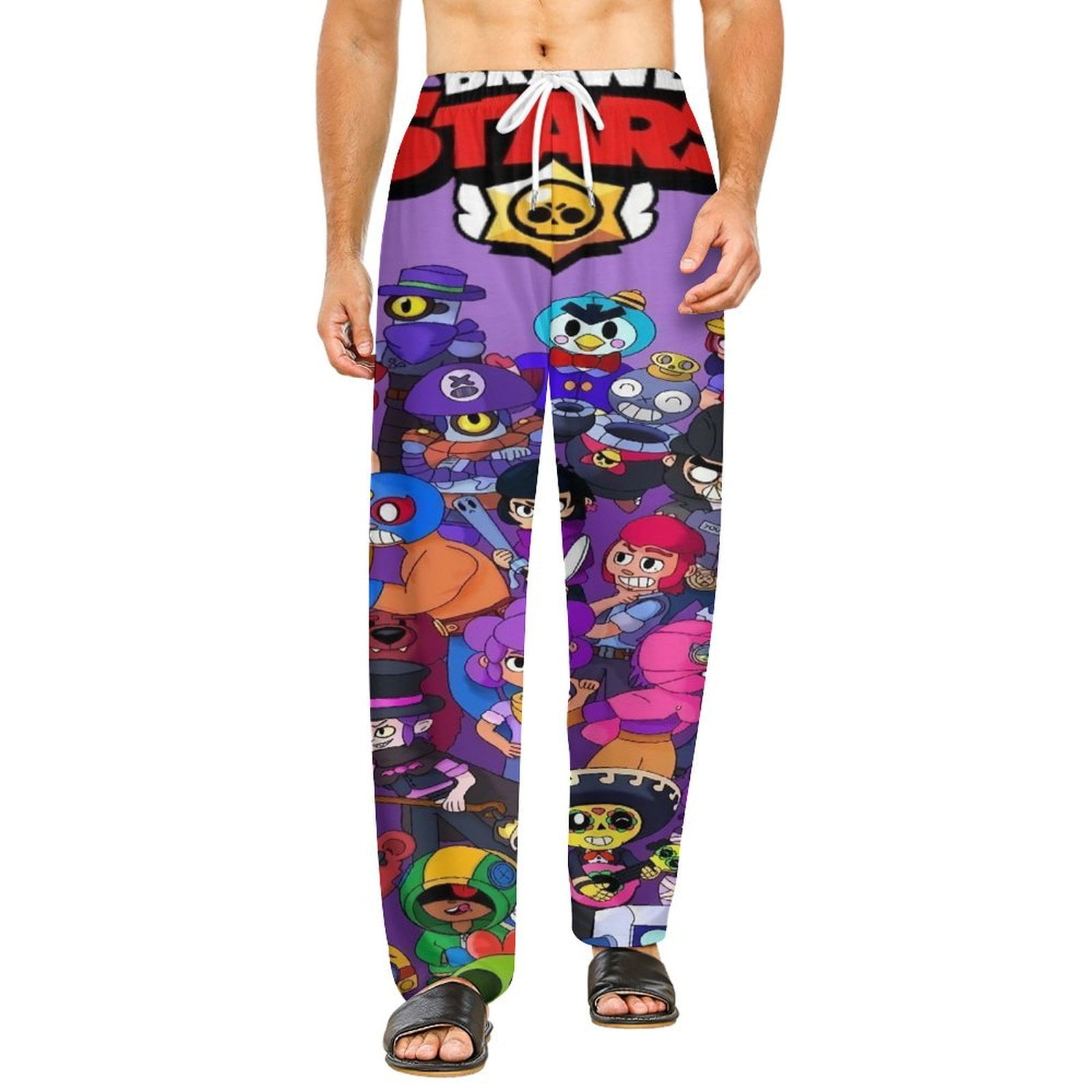 Brawl Stars Pajama Pants for Men Women Funny All Over Print Adult Couple Lounge Sleep Bottoms ...