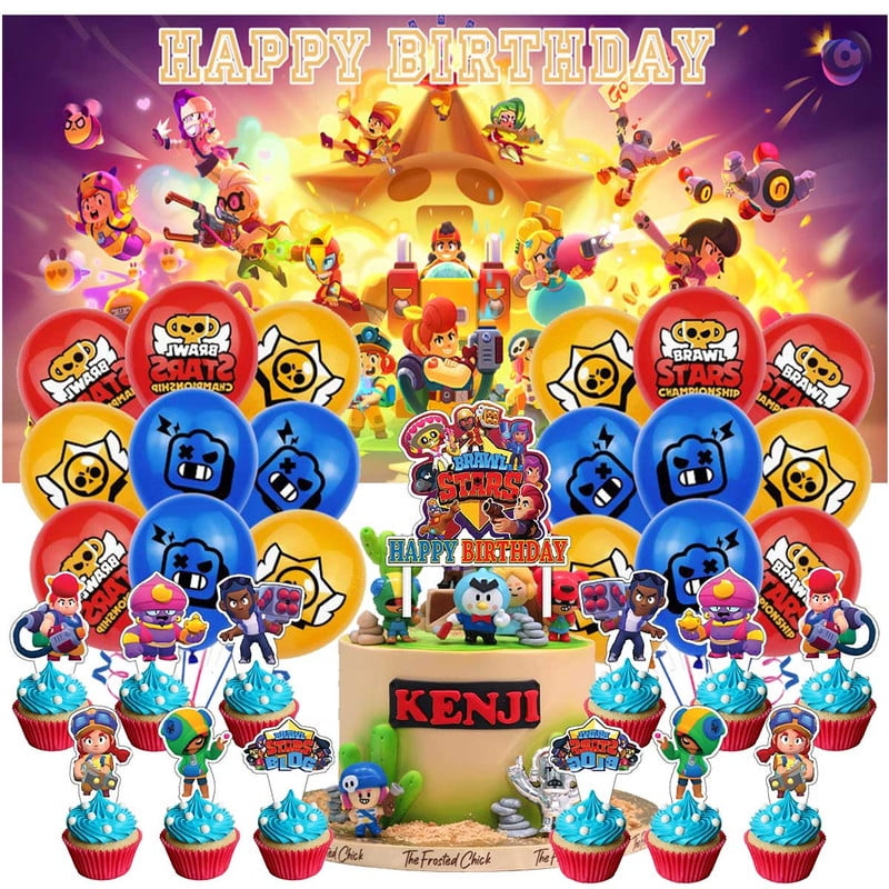 Brawl Stars Party Decorations Set Kit Latex Balloons Birthday Decor ...