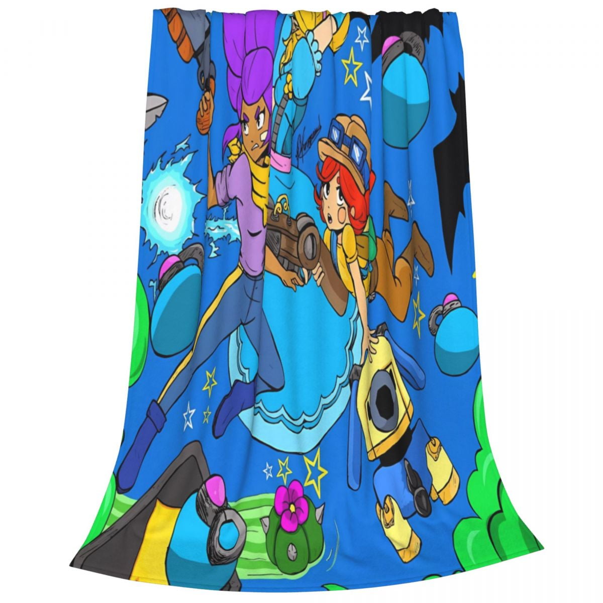 Brawl Stars Pattern Blanket - Soft Flannel Nap Blanket Bedspread Air ...