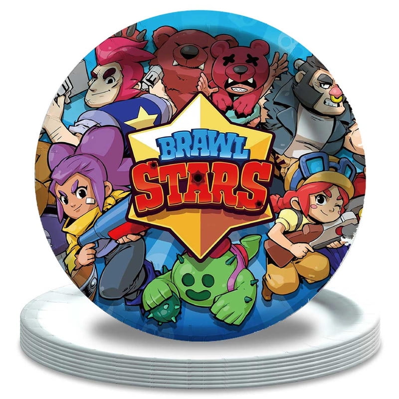 Brawl Stars Pirates Plates Party Supplies Birthday Dinnerware ...