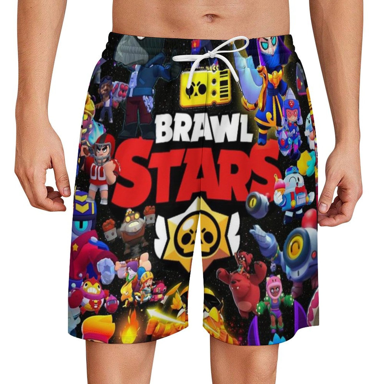 Brawl Stars Poster Adult Short Sweatpants Daily Cozy Soft Lounge Shorts ...