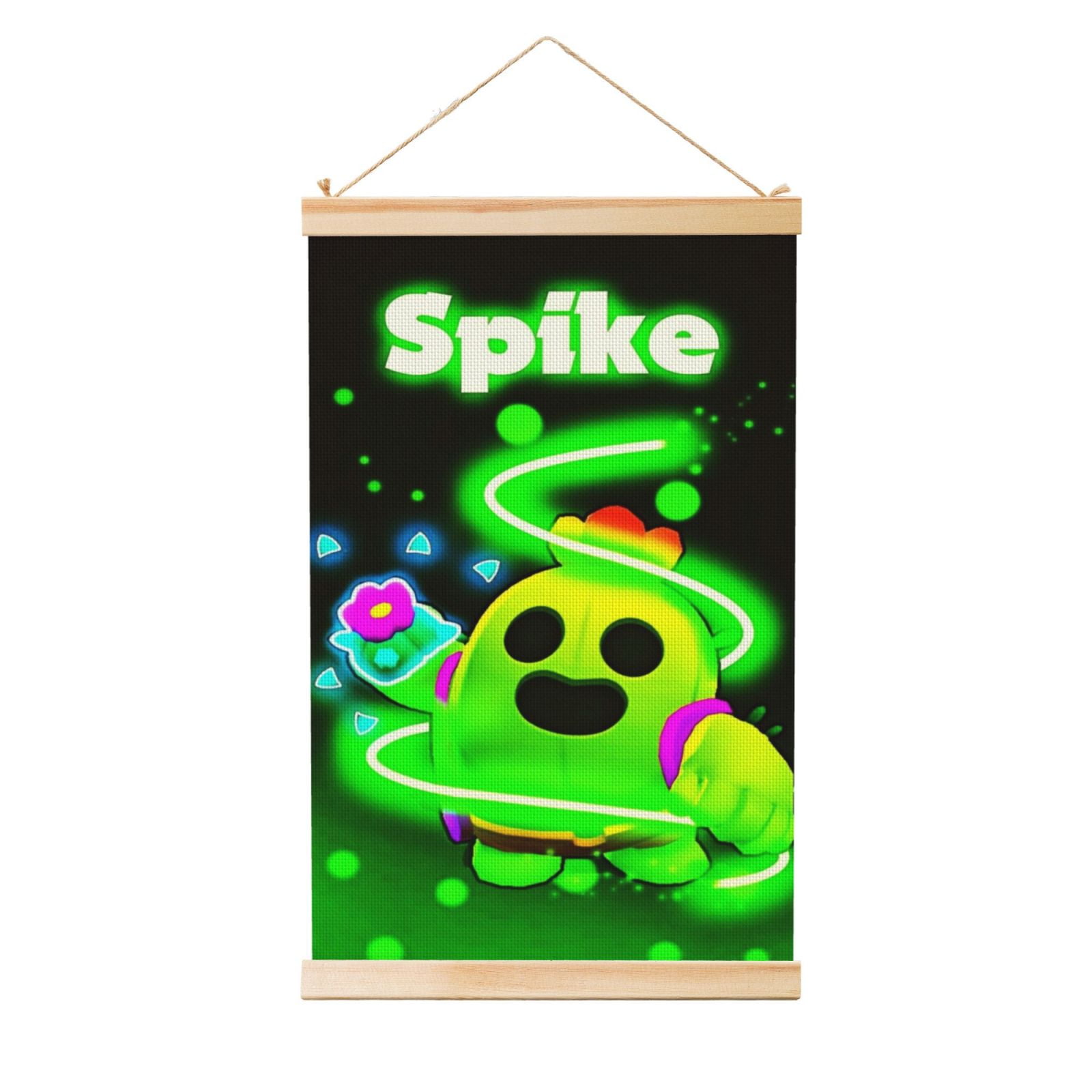 Brawl Stars Posters Wall Hanging Wooden Shaft Poster Wall Art Aesthetic ...