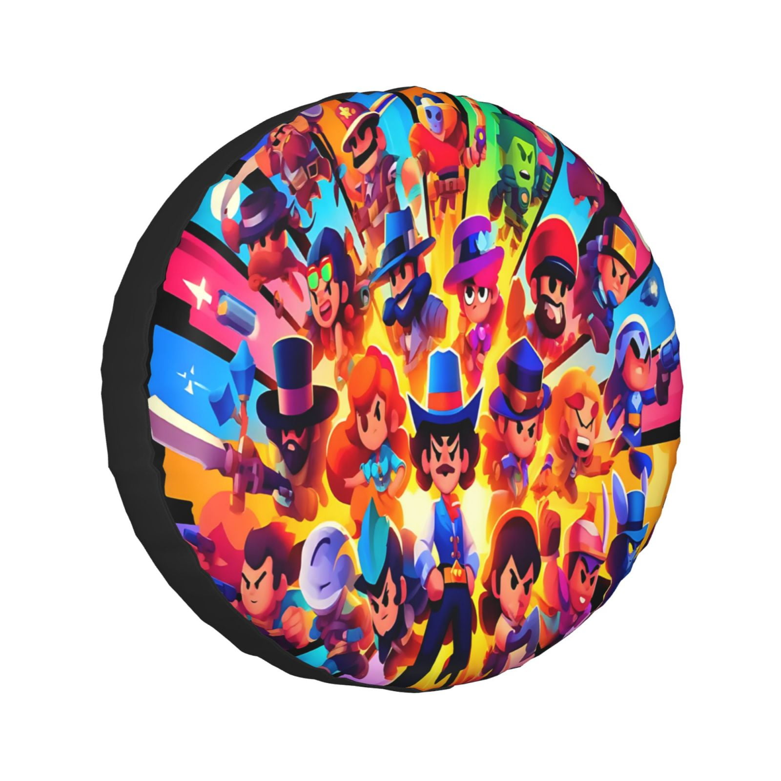 Brawl Stars Spare Tire Cover Dust-Proof Wheel Tire Cover Fit Trailer RV ...