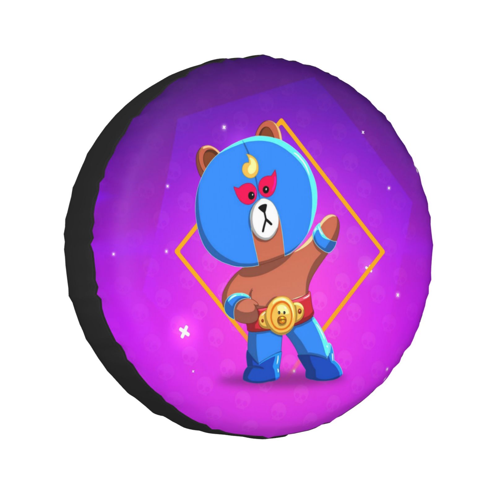 Brawl Stars Spare Tire Cover Dust-Proof Wheel Tire Cover Fit Trailer RV ...