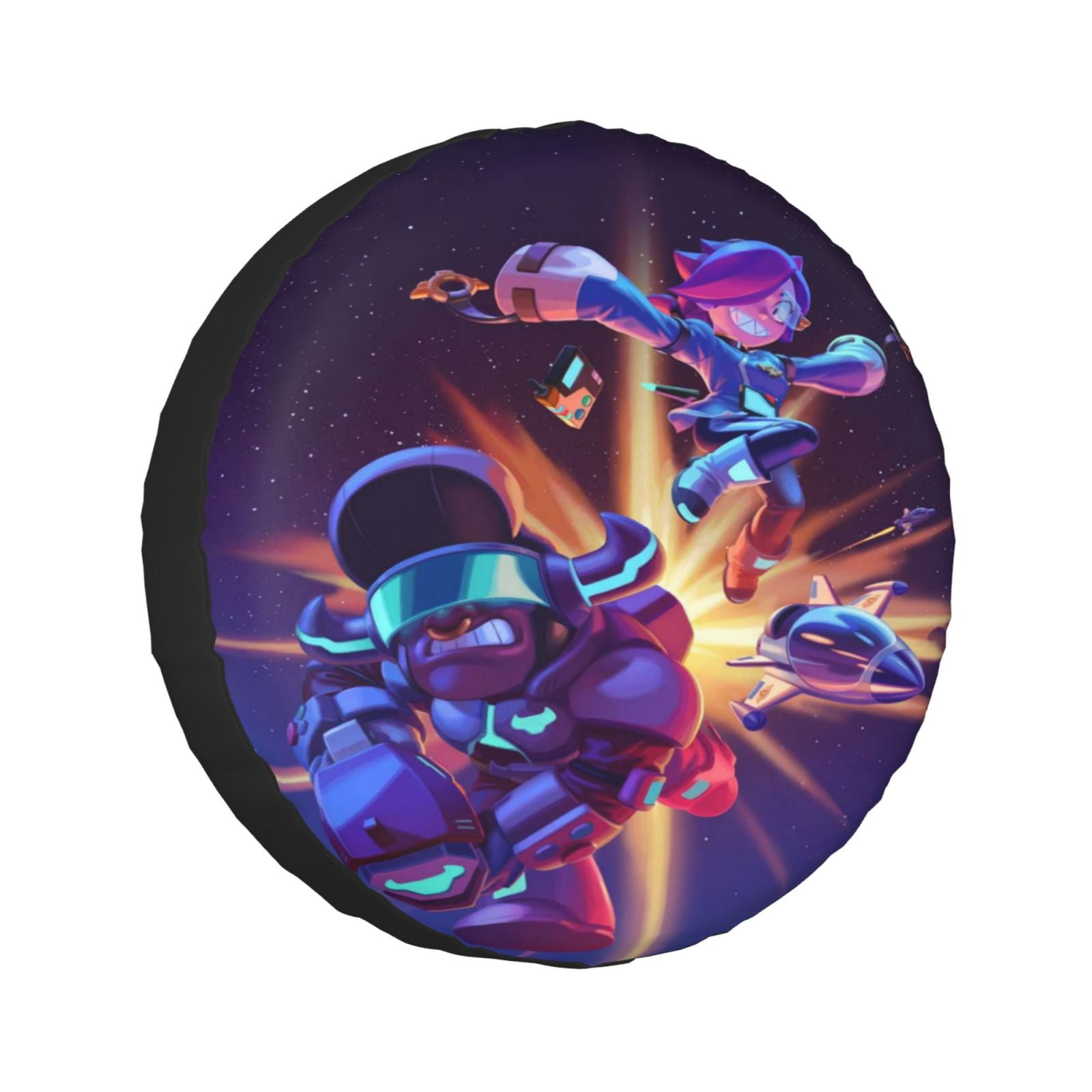 Brawl Stars Spare Tire Cover Dust-Proof Wheel Tire Cover Fit Trailer RV ...