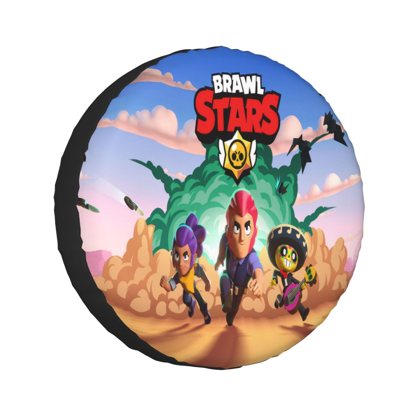 Brawl Stars Spare Tire Cover Dust Proof Wheel Tire Cover Fit Trailer Rv