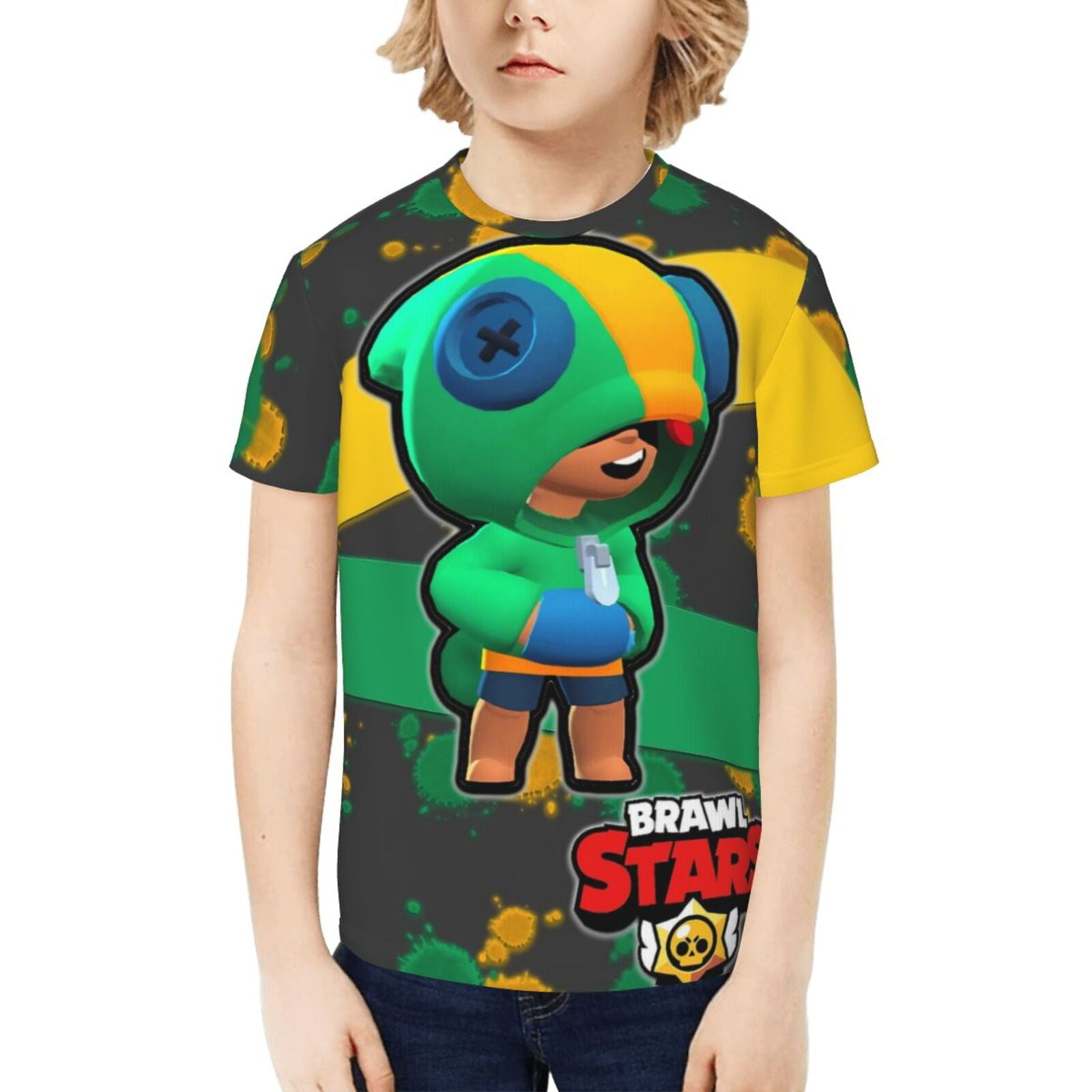 Brawl Stars T-Shirt for Boys Girls Youth, 3D Printed Graphic T-Shirts ...