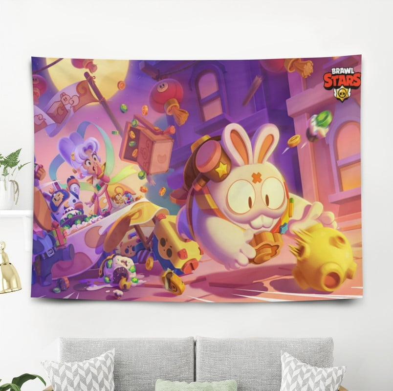Brawl Stars Tapestry Gift Wall Backdrop for Room Bedroom Girls Or Boys ...