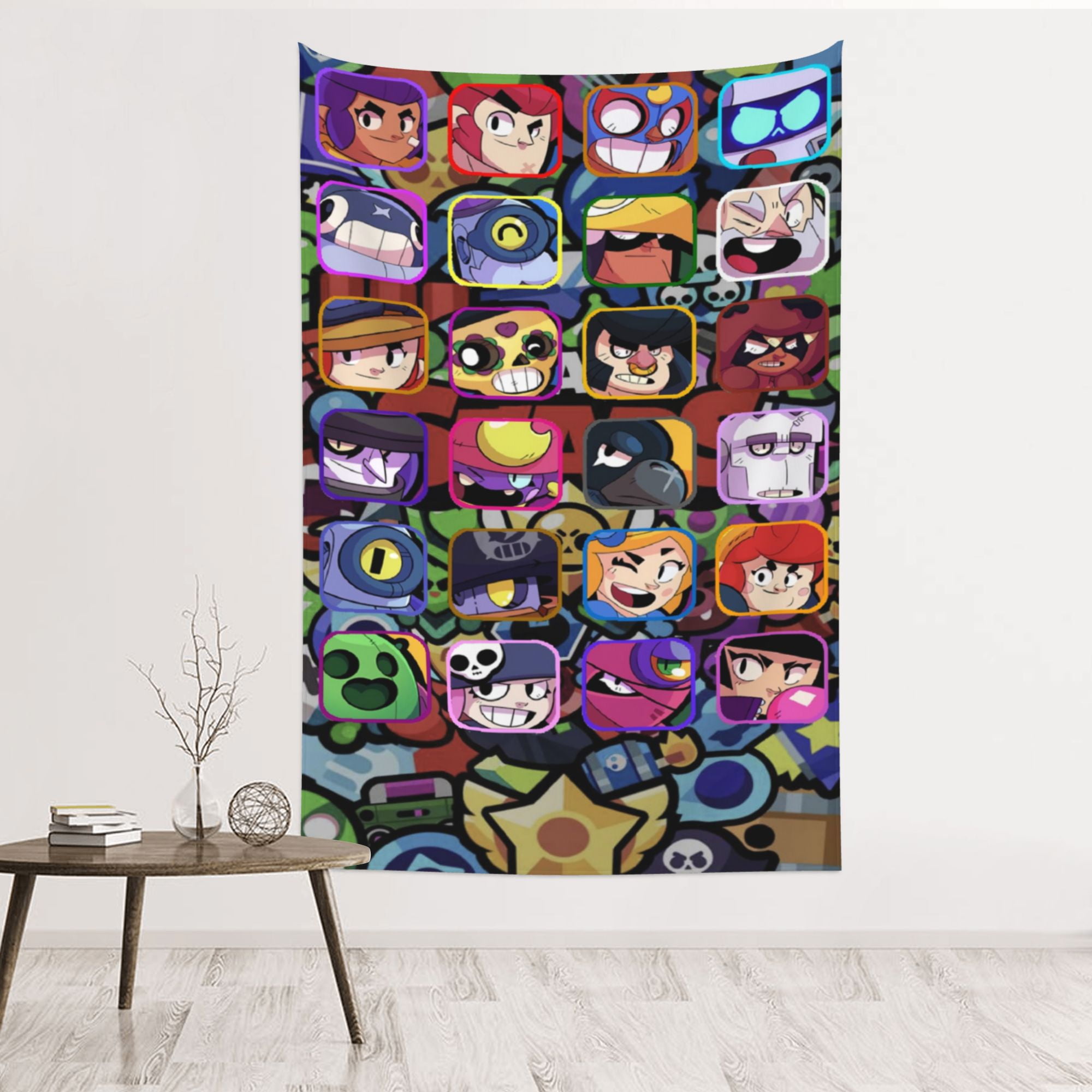 Brawl Stars Tapestry Poster Printing Wall Hanging Tapestries Wall Art ...