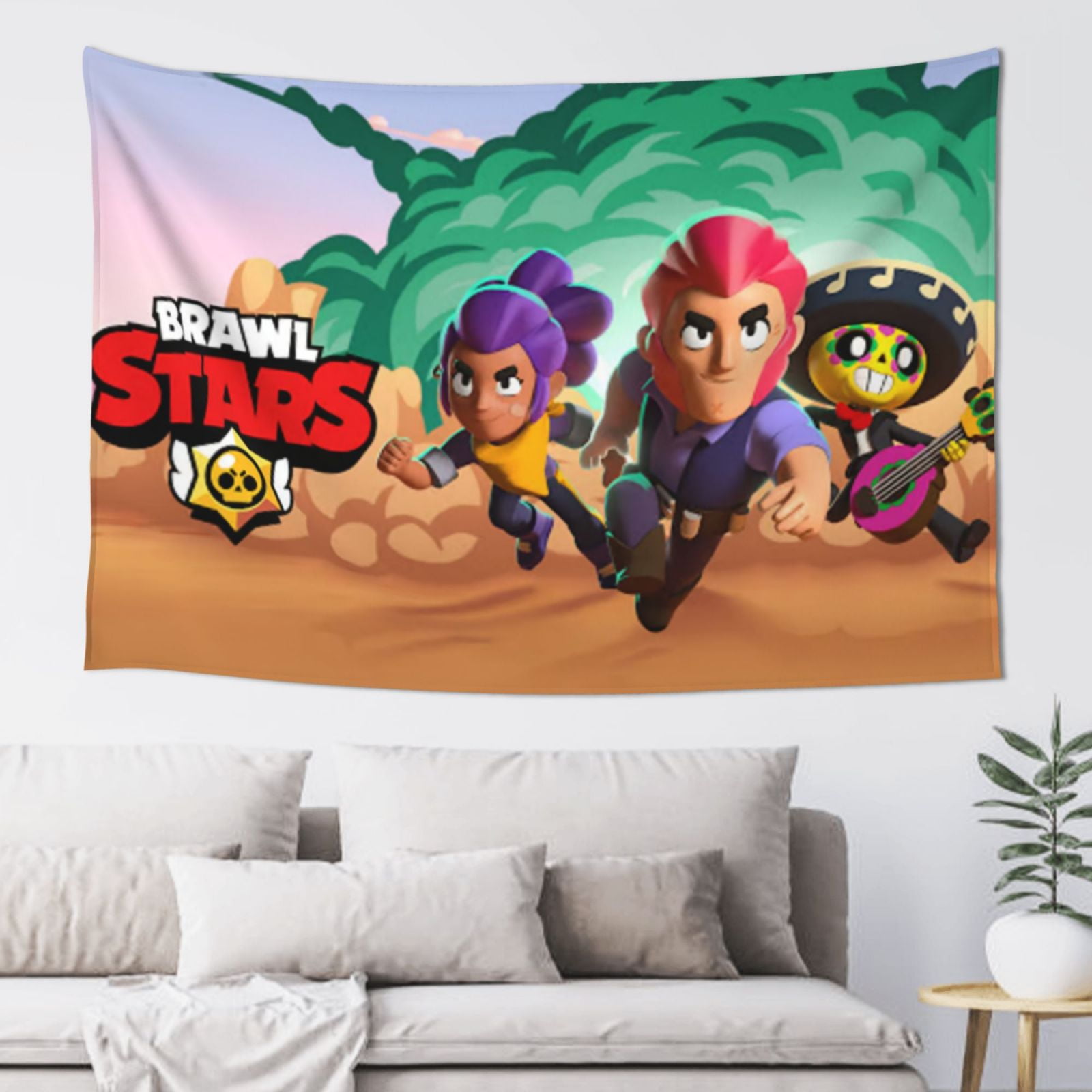 Brawl Stars Tapestry Wall Hanging Home Decoration Wall Blanket Dormitory Living Room Bedroom ...