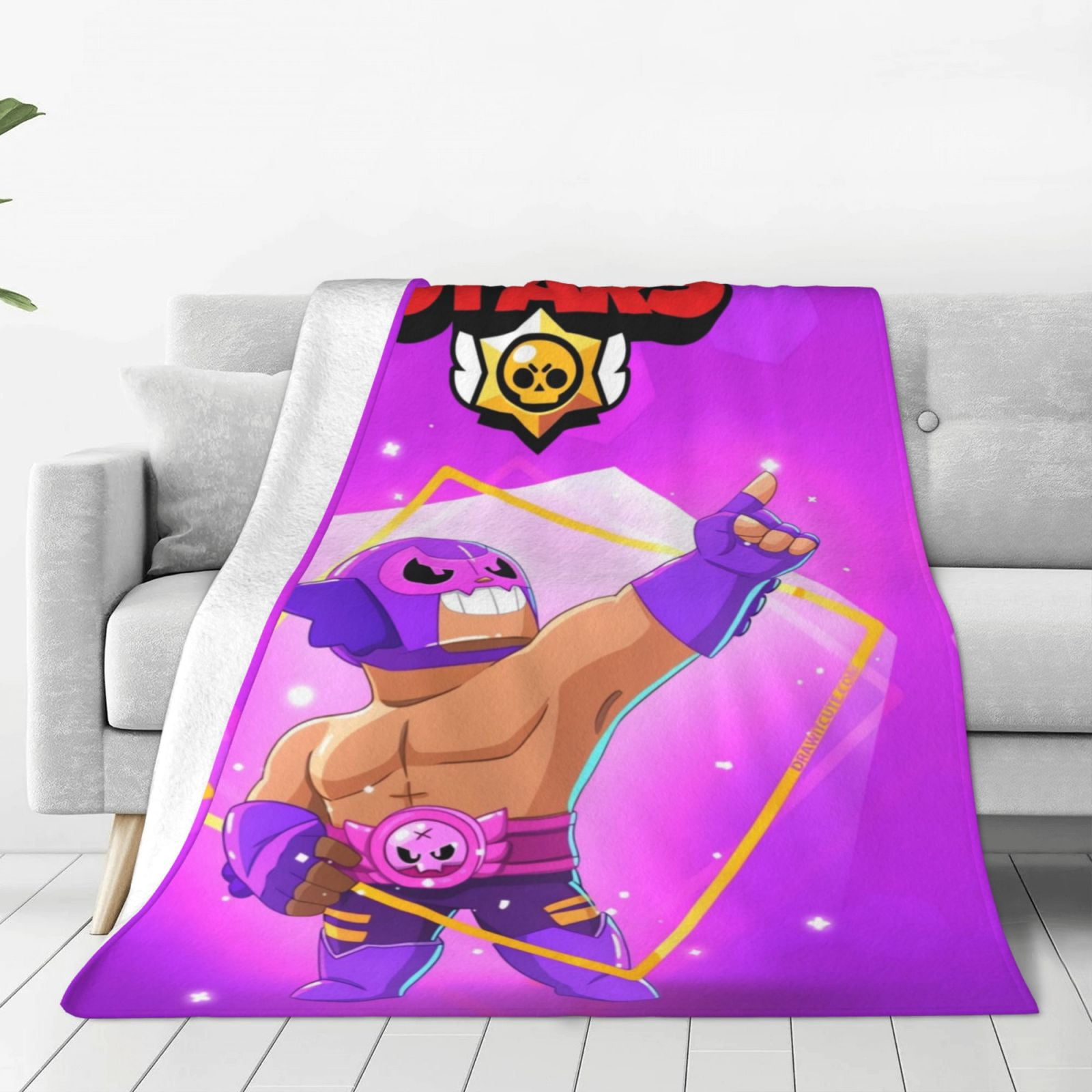 Brawl Stars Throw Blanket Couch Bed Sofa Soft Lightweight Warm Cozy ...