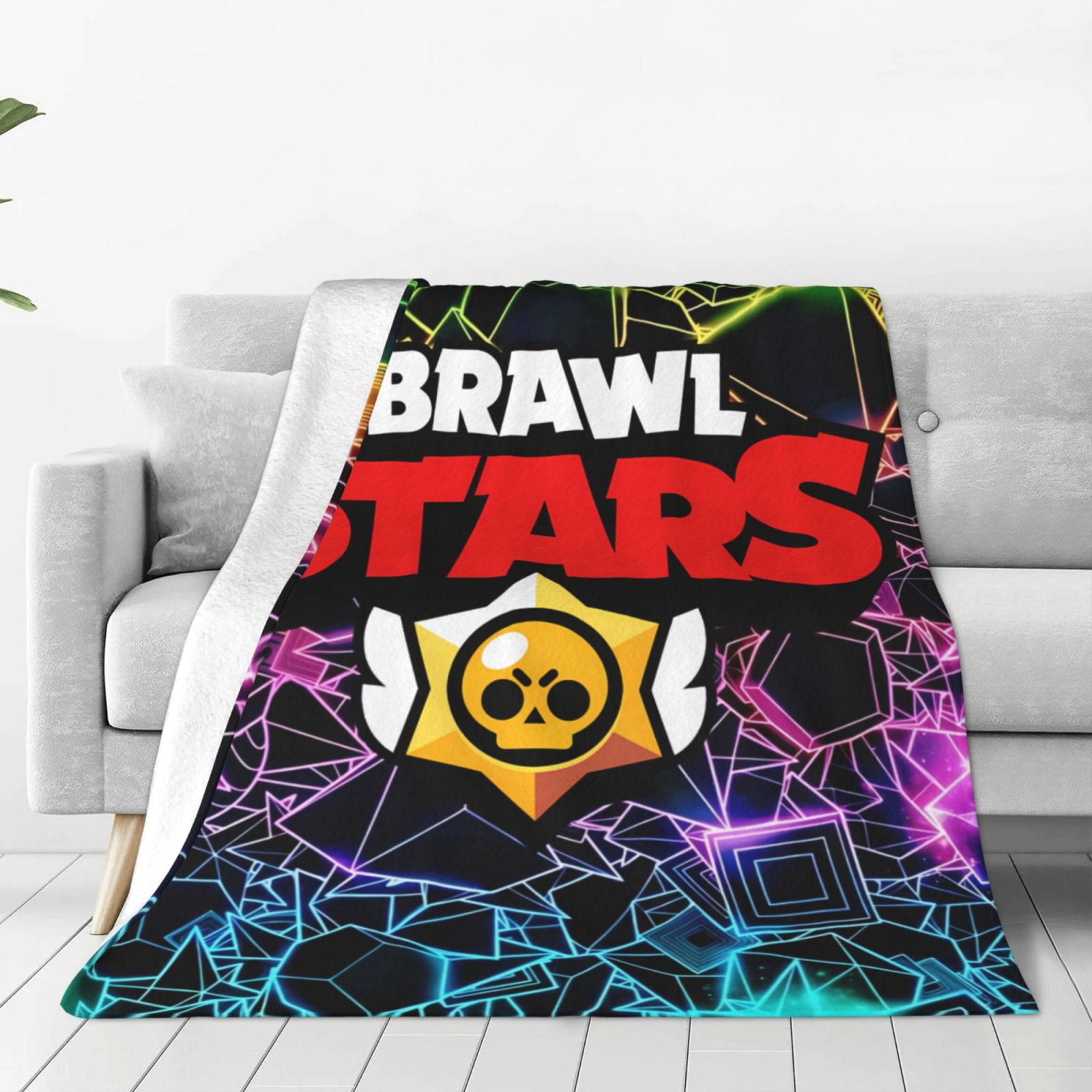 Brawl Stars Throw Blanket Couch Bed Sofa Soft Lightweight Warm Cozy ...