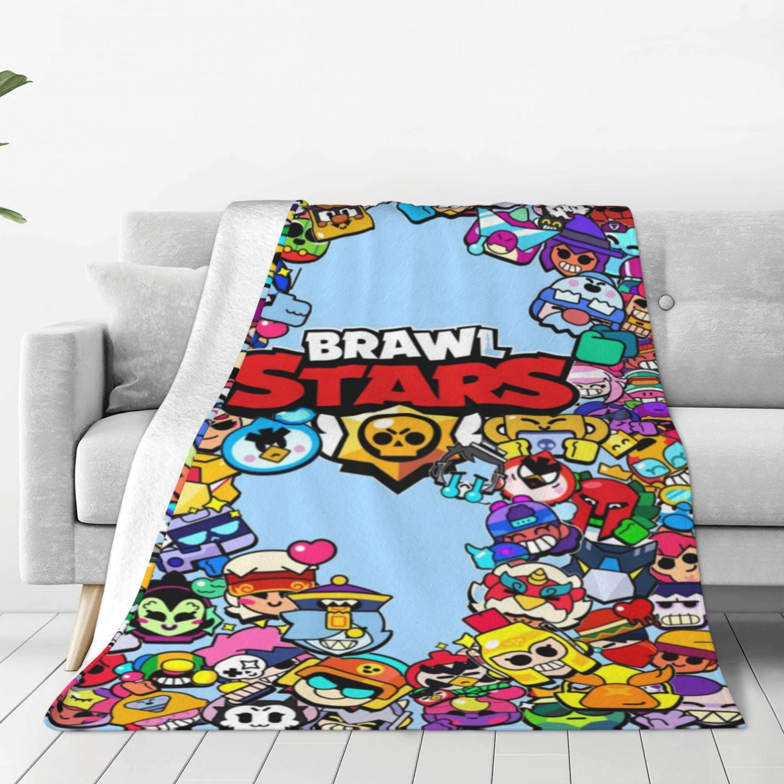 Brawl Stars Throw Blanket Couch Bed Sofa Soft Lightweight Warm Cozy ...